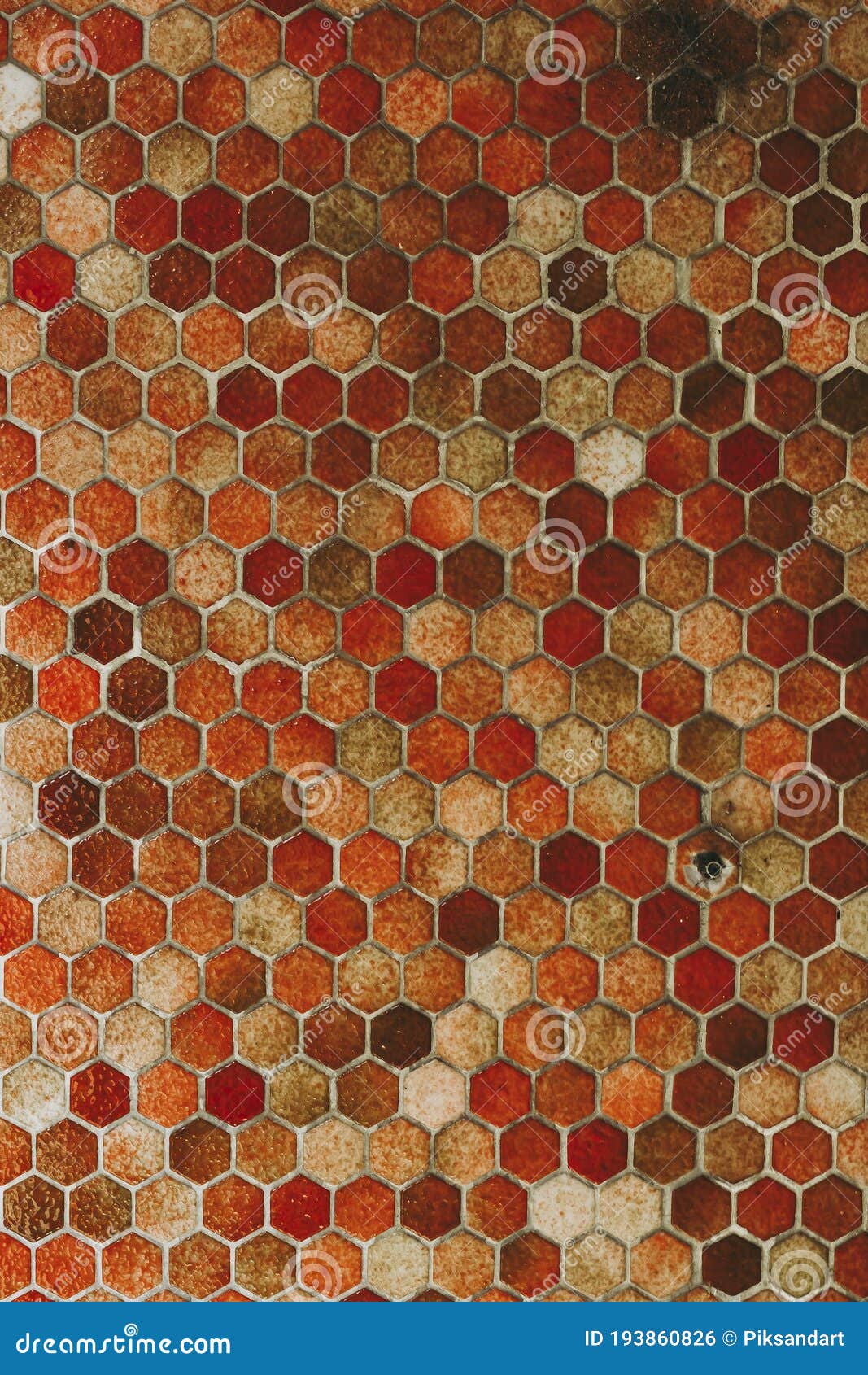 Orange Hexagon Shaped Tiles Background Stock Photo - Image of shaped ...