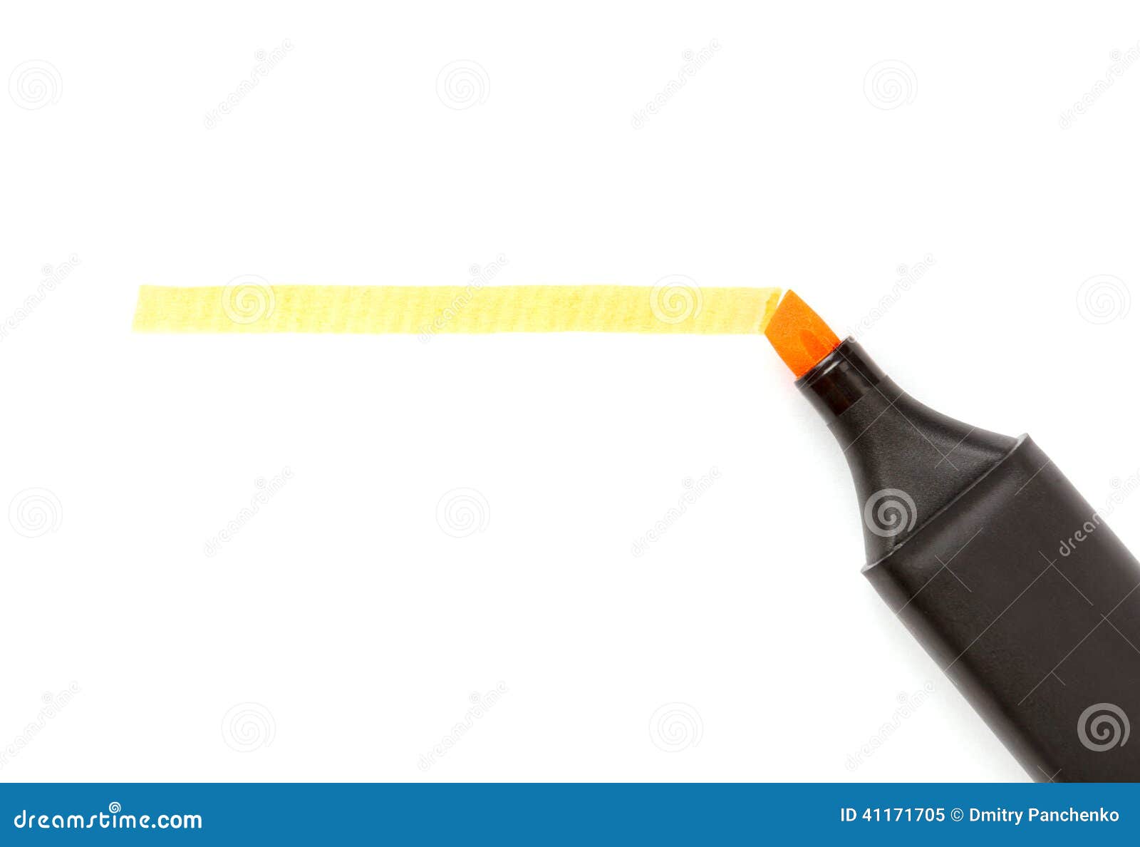 Orange Highlighter Isolated Stock Image - Image of color, marker: 41171705