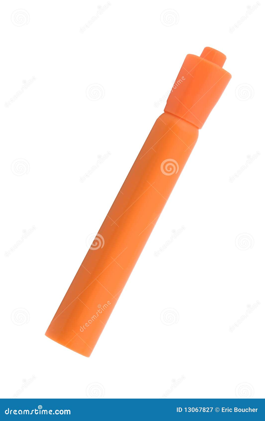 Orange Highlighter Isolated on Pure White Stock Image - Image of ...