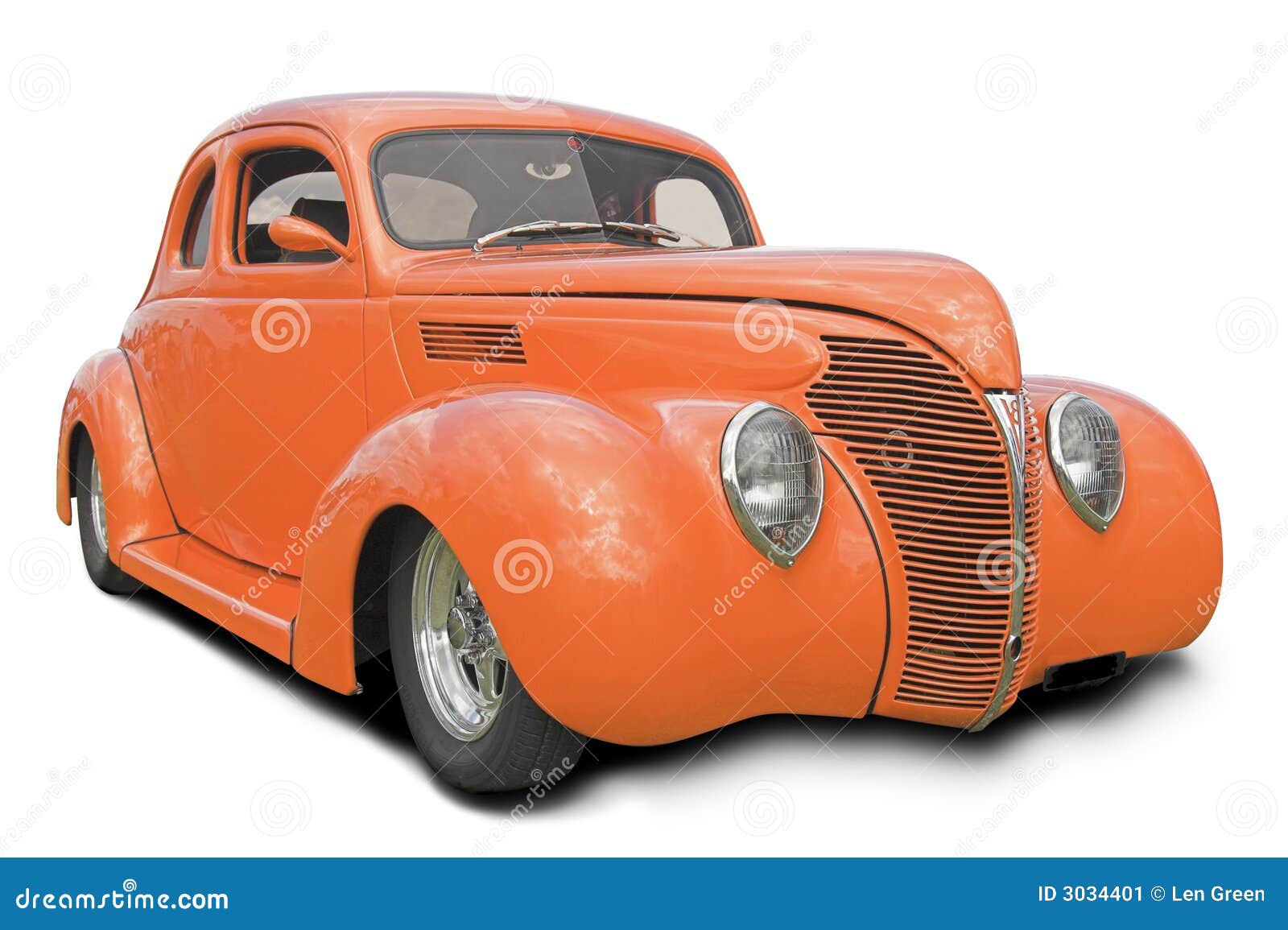 Orange Hot Rod stock image. Image of exhibition, isolated - 3034401