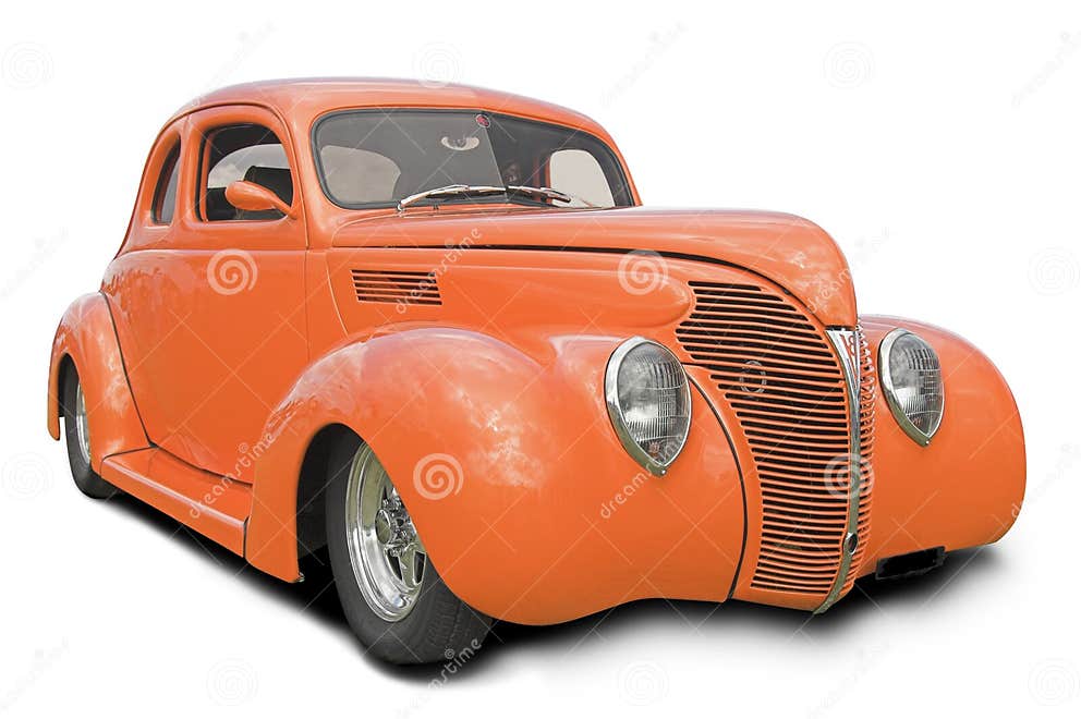 Orange Hot Rod stock image. Image of exhibition, isolated - 3034401
