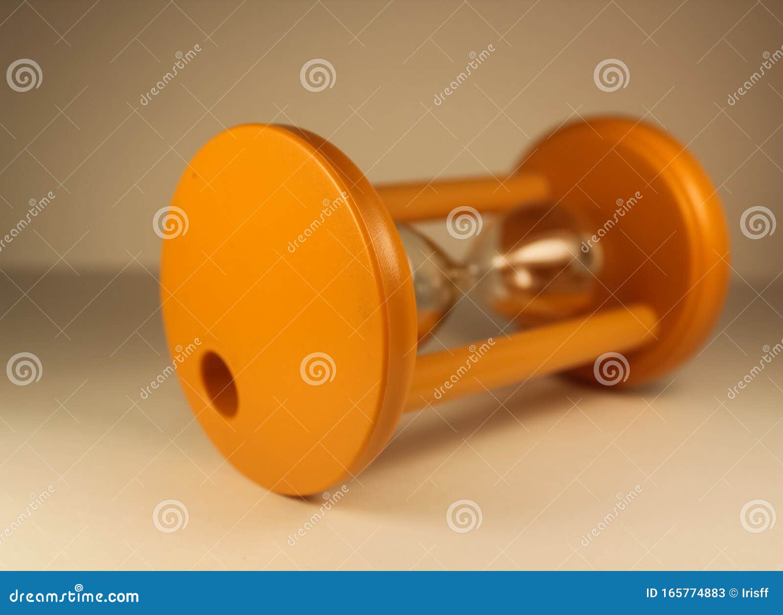 An Orange Hourglass Lies in the Shade Stock Image - Image of planning ...