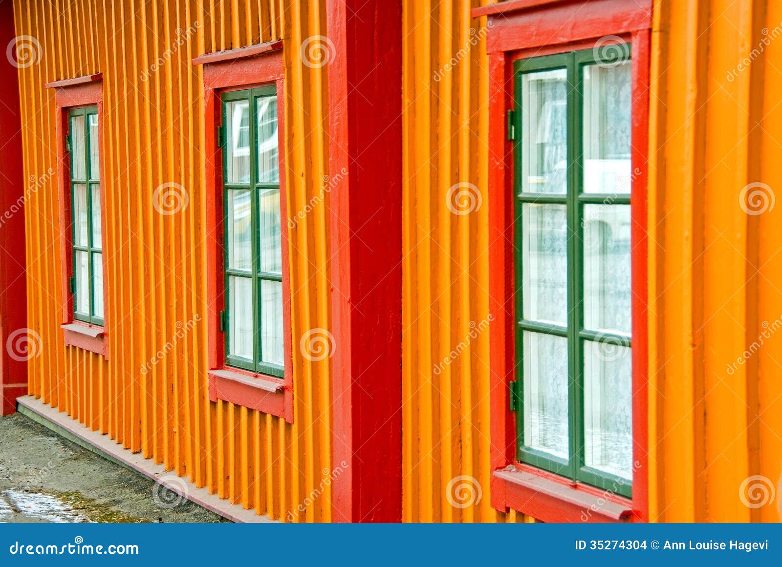 Orange house stock photo. Image of home, building, house - 35274304