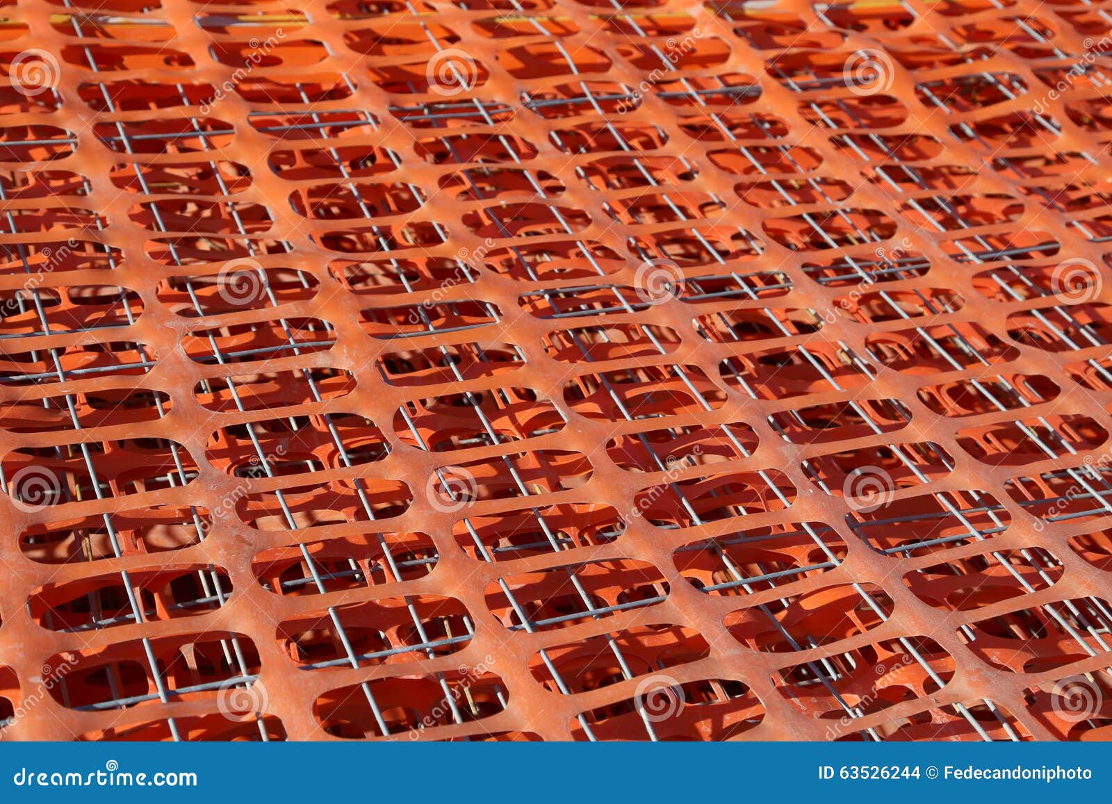 Orange Huge Safety Net in the Site Stock Photo - Image of yard, network ...