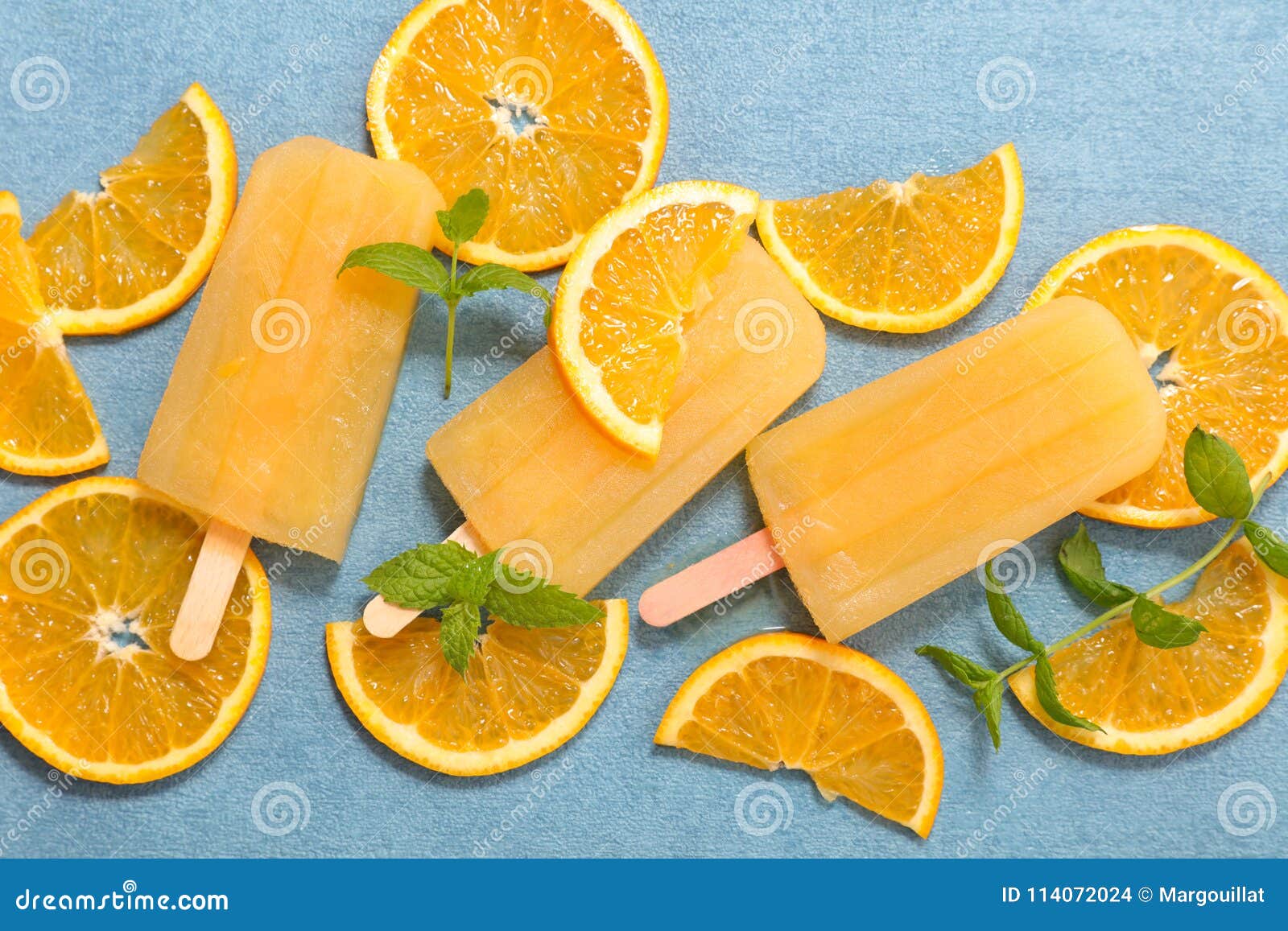 Orange ice cream stock photo. Image of freshness, background - 114072024