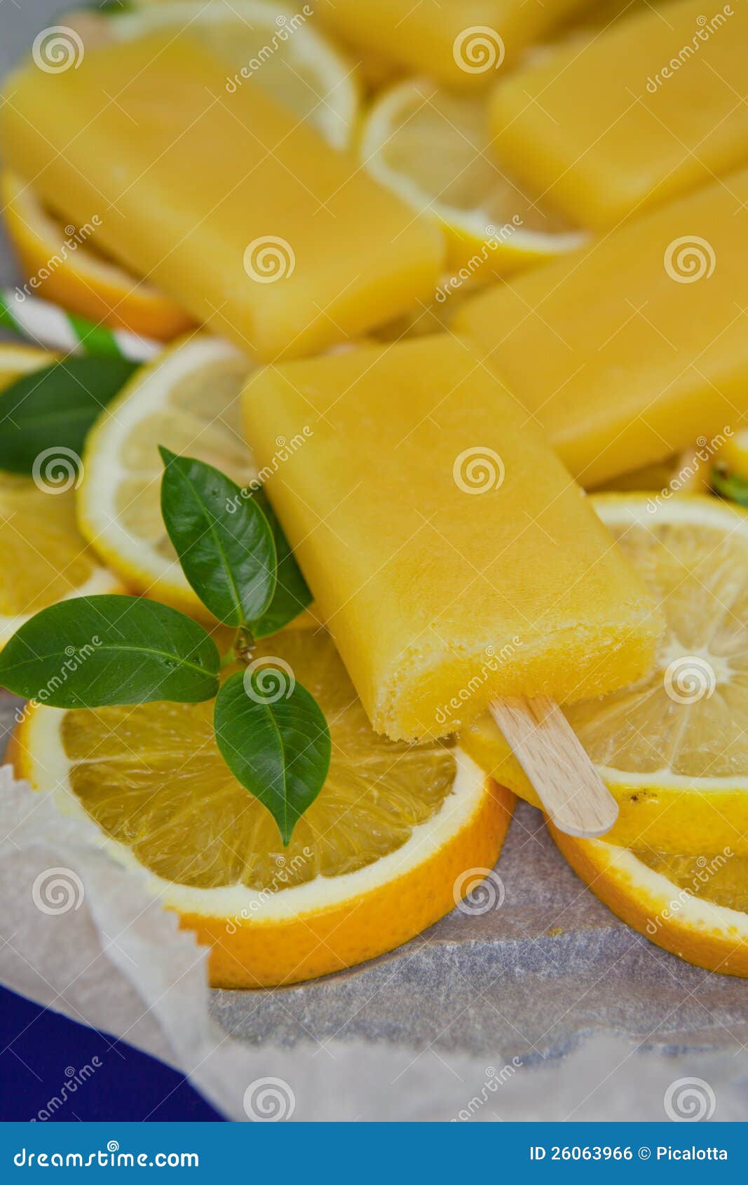 Orange Ice cream stock photo. Image of fresh, dots, slices - 26063966