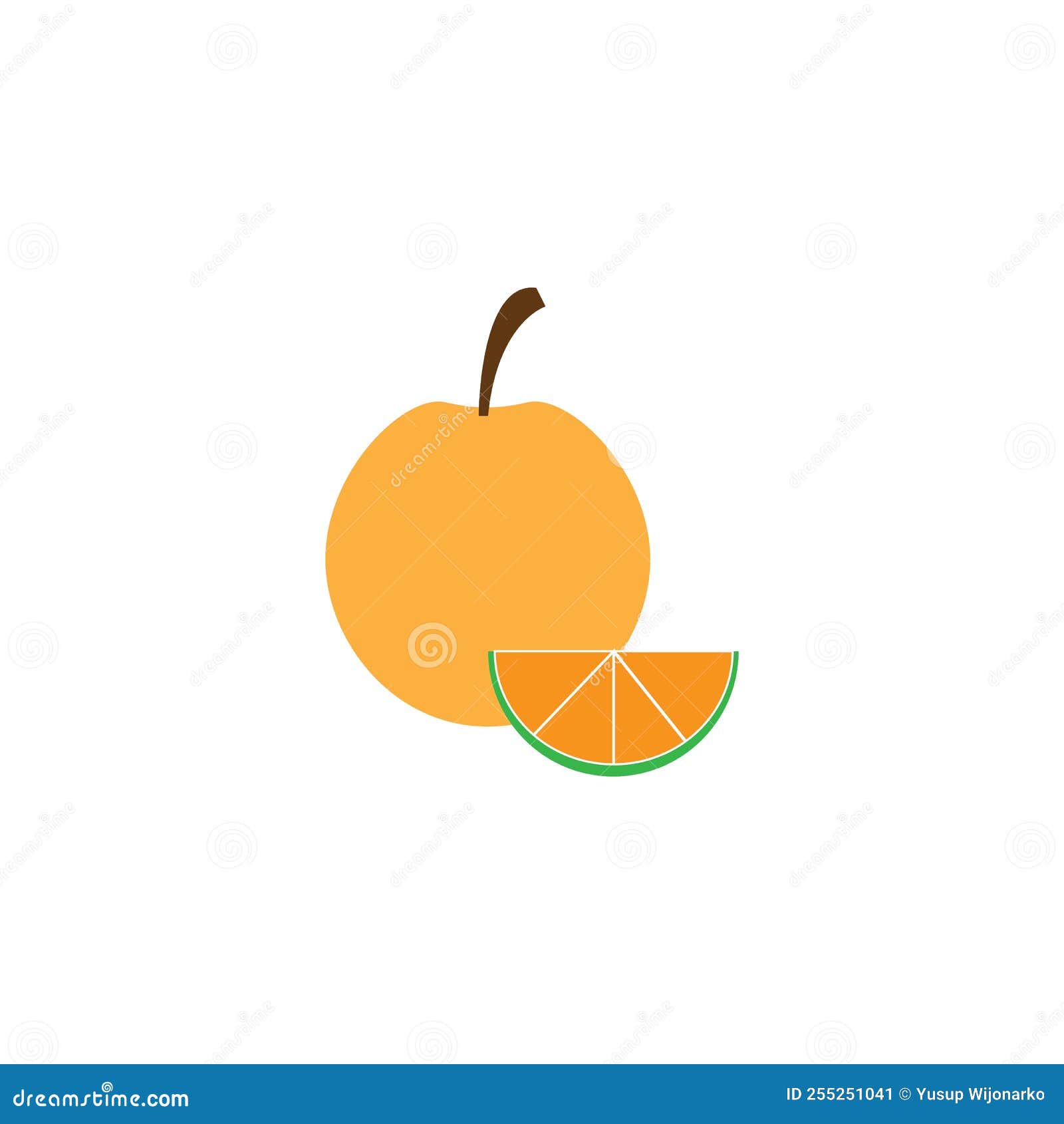 ORANGE Icon Logo Vector Design Template Stock Vector - Illustration of ...