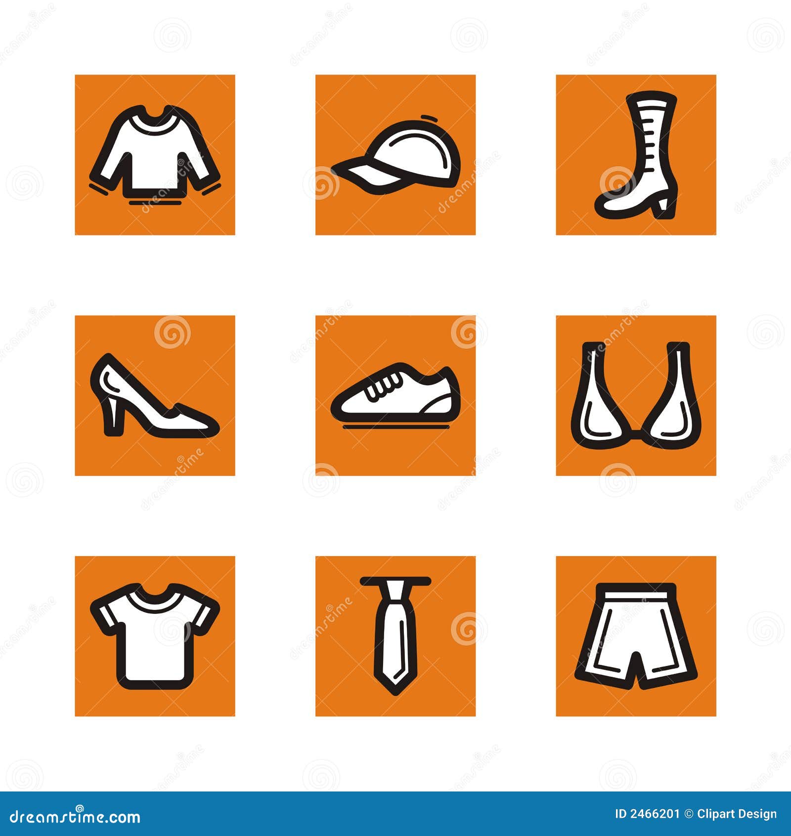 Orange icon series stock illustration. Illustration of accessories ...