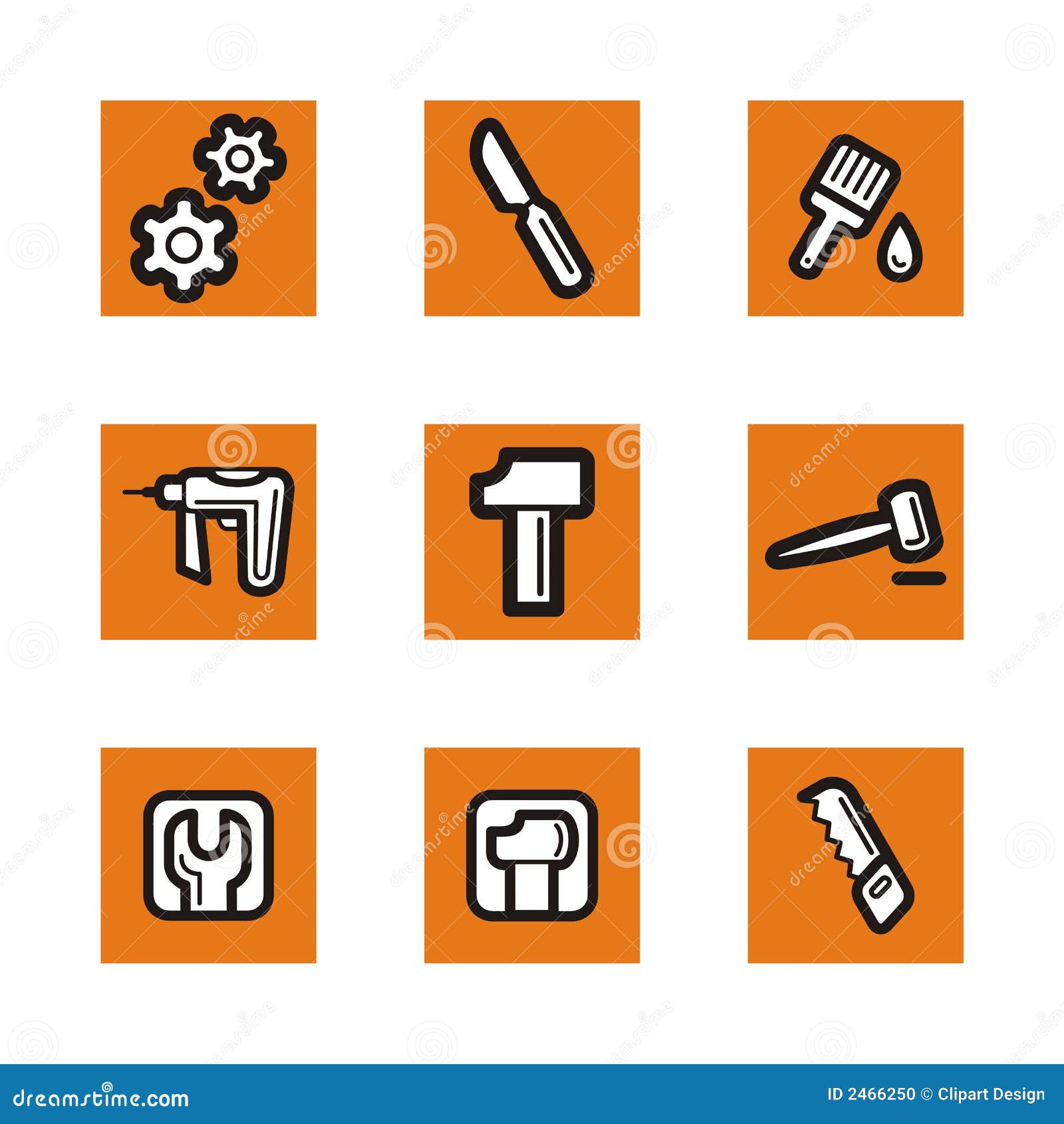 Orange icon series stock illustration. Illustration of design - 2466250