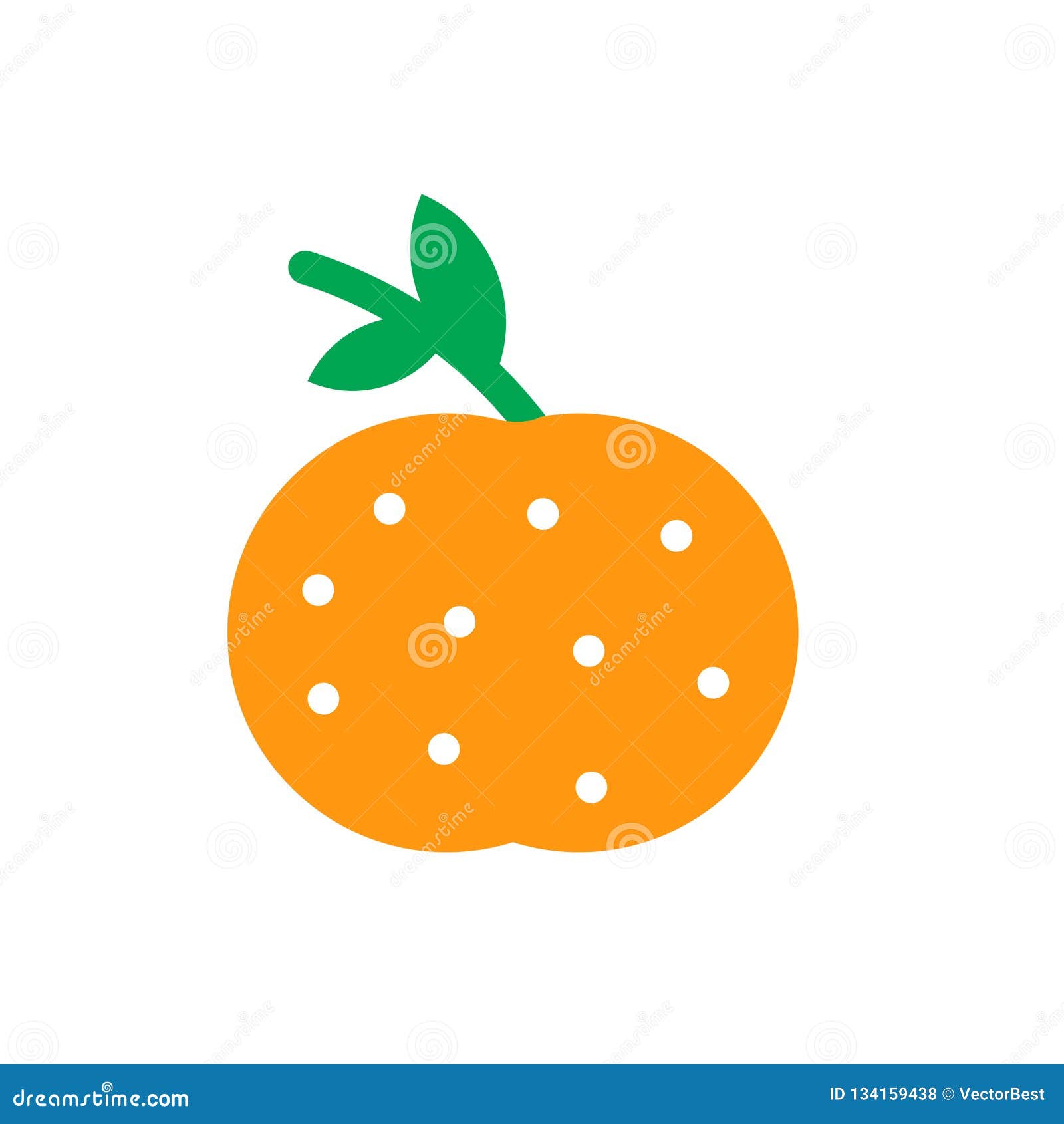 Orange Icon Vector Sign and Symbol Isolated on White Background Stock ...