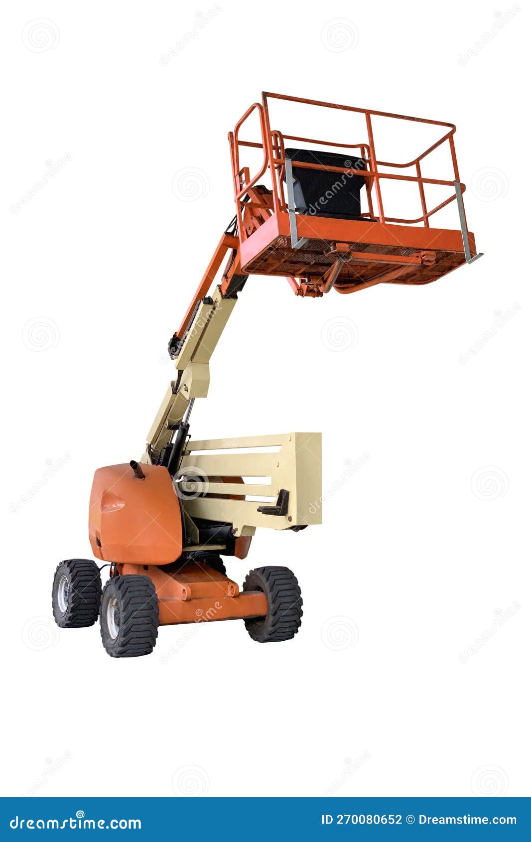 Industrial Lift Isolated on White Background Stock Photo - Image of ...