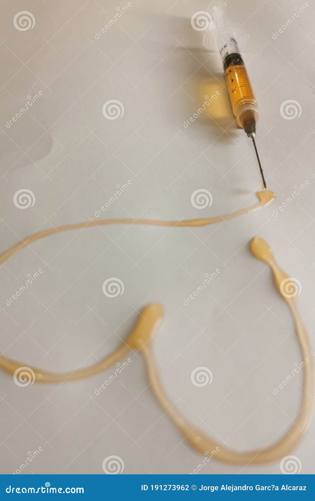 A orange injection stock photo. Image of color, medicine - 191273962