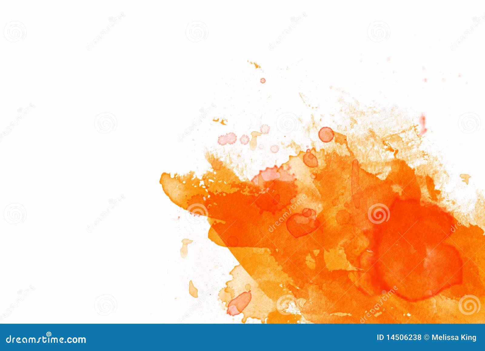 Orange ink stock illustration. Illustration of splash - 14506238