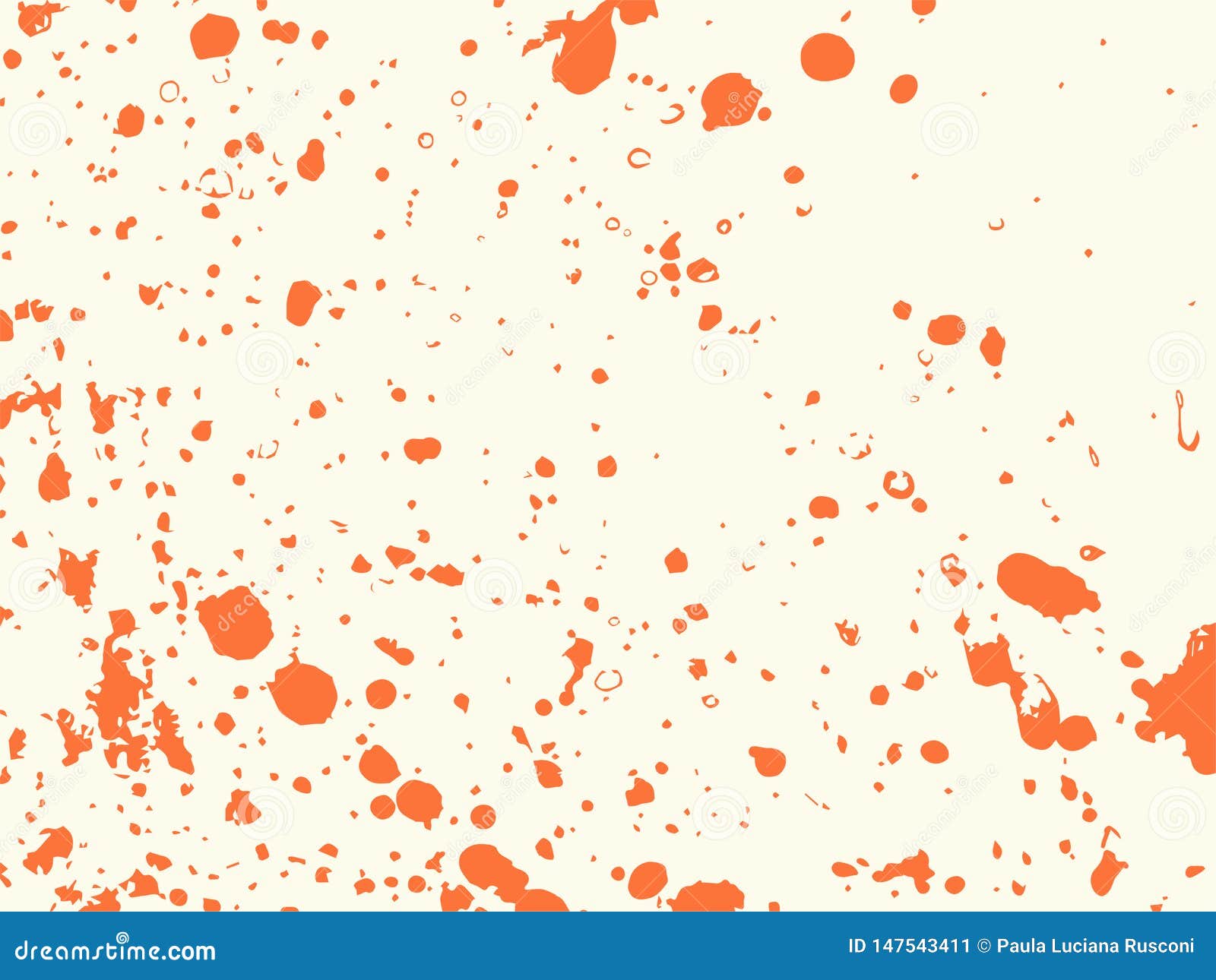 Orange Ink Blob Vector Texture Overlay Stock Vector - Illustration of ...