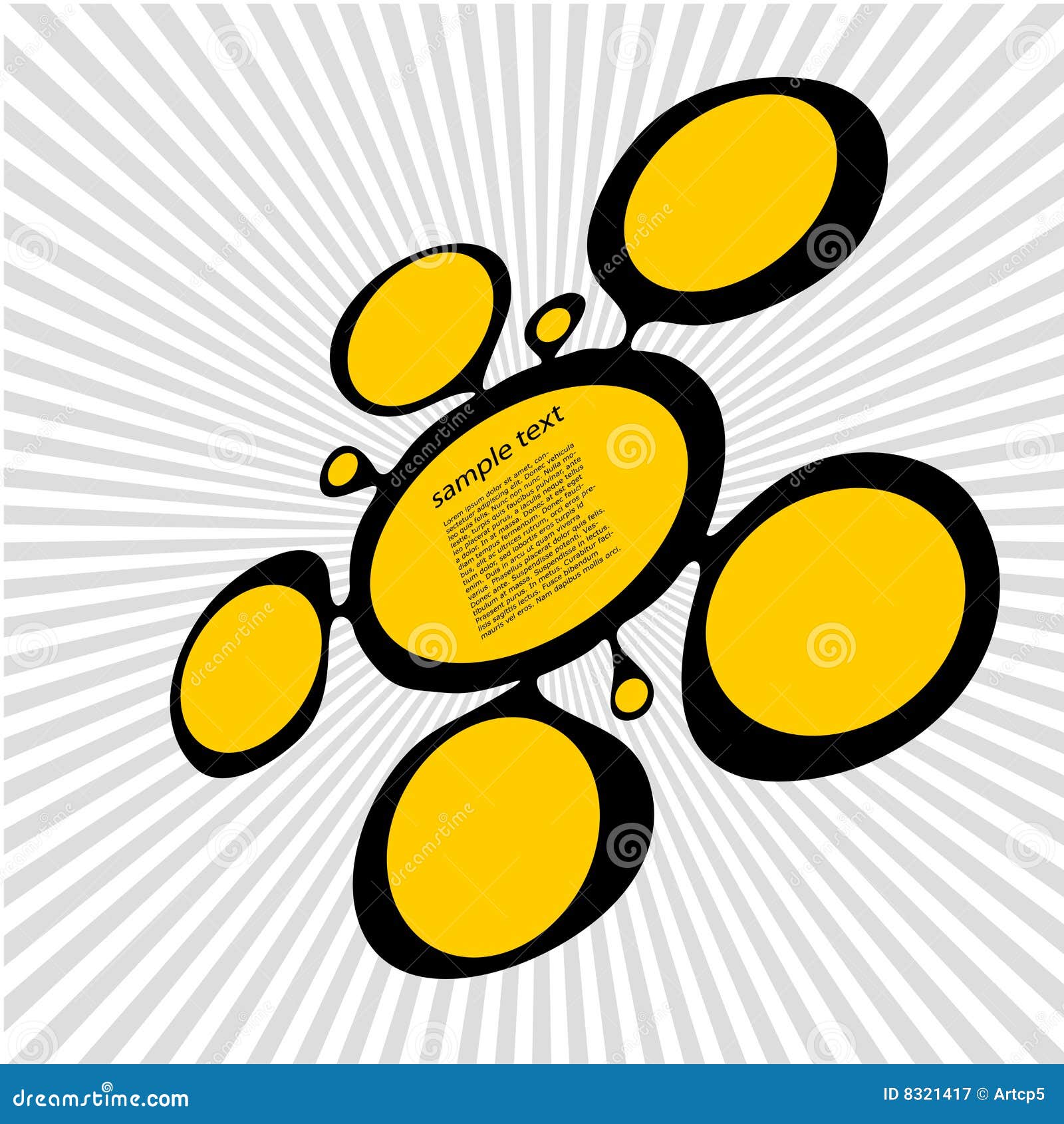 Orange ink spot stock vector. Illustration of copy, clip - 8321417