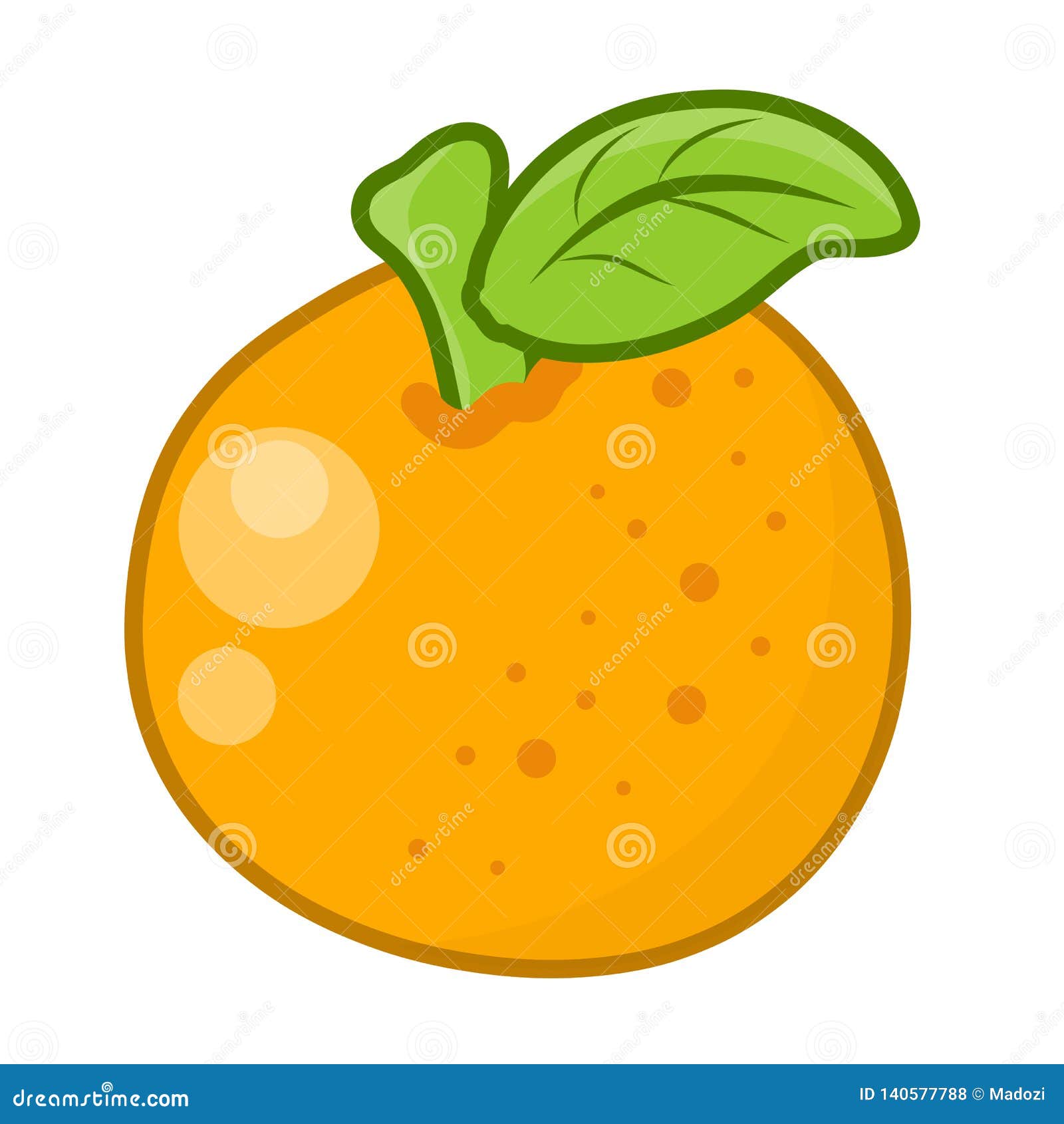 Orange Isolated Illustration Stock Vector - Illustration of vector ...