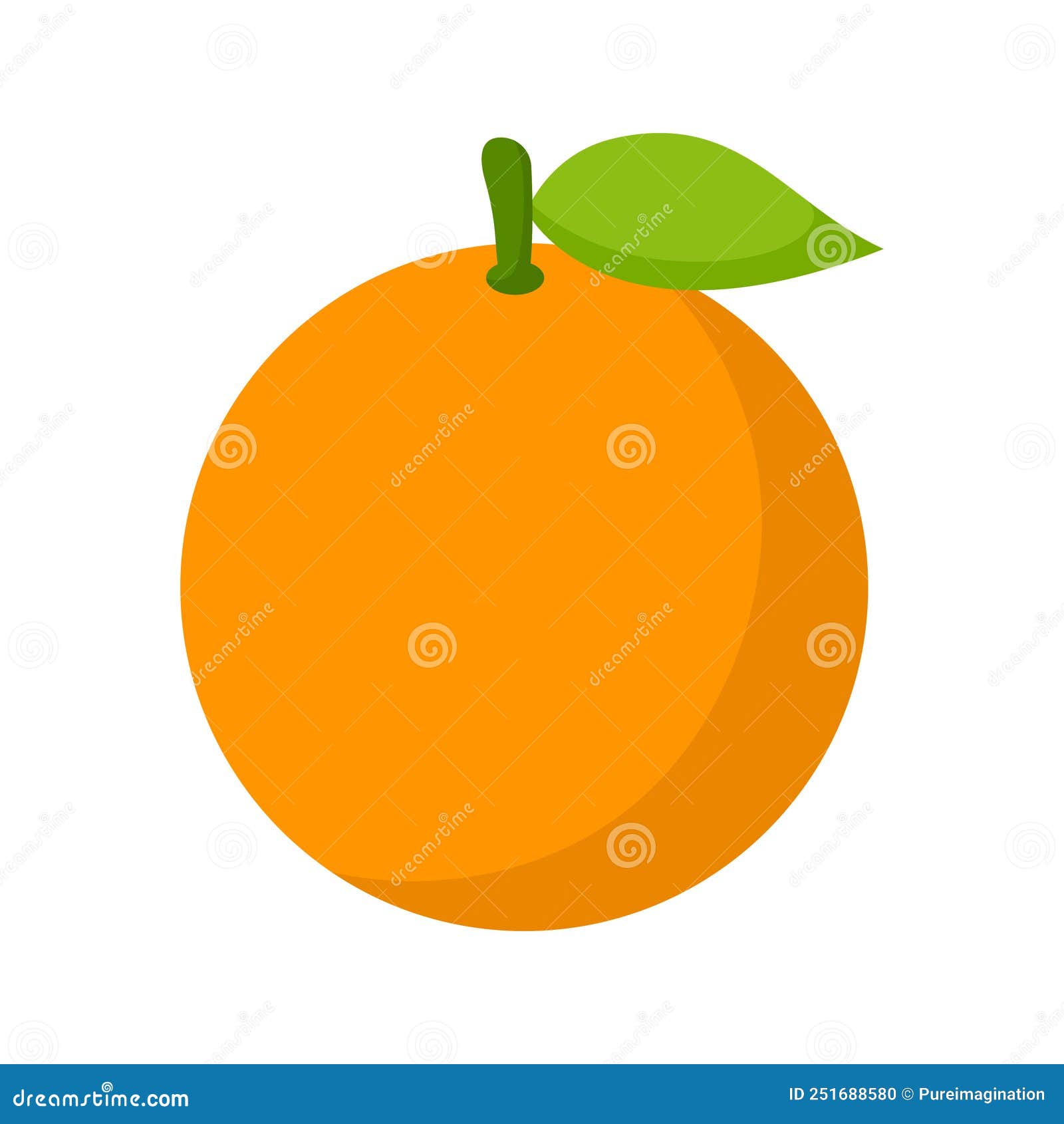 Orange Isolated on White Background Stock Vector - Illustration of ...