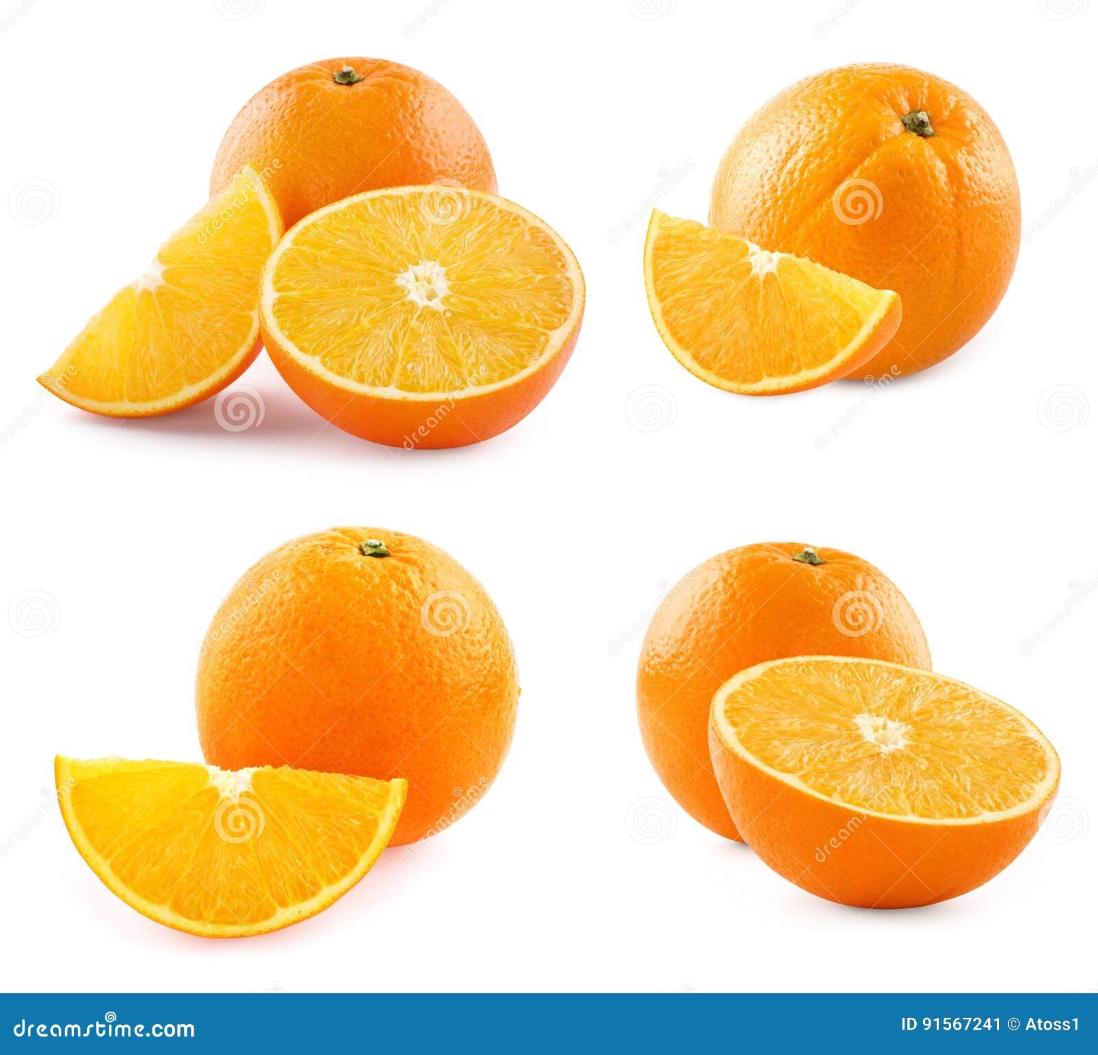 Orange isolated on white stock image. Image of tropical - 91567241