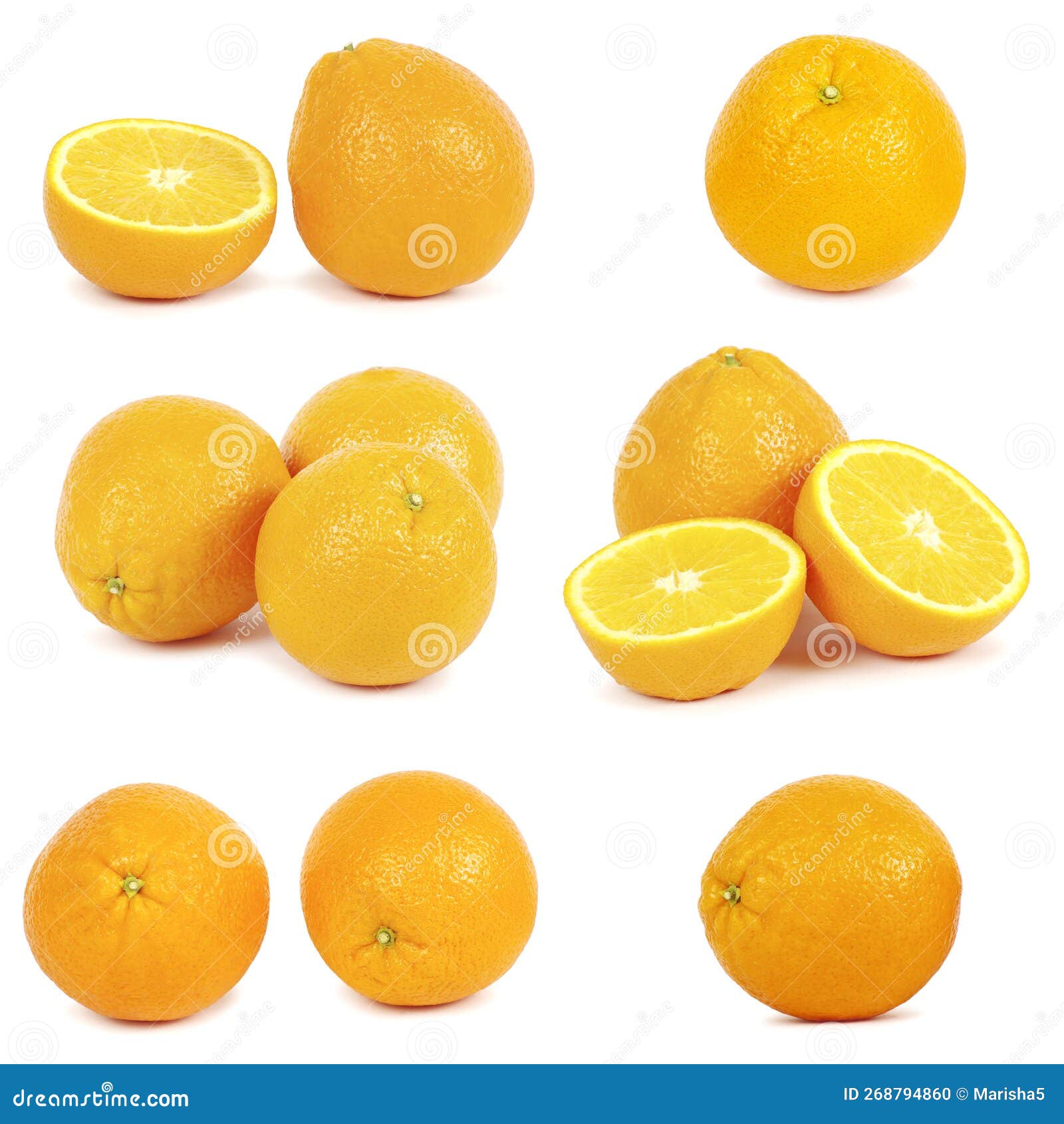 Orange isolated on white stock photo. Image of fruity - 268794860