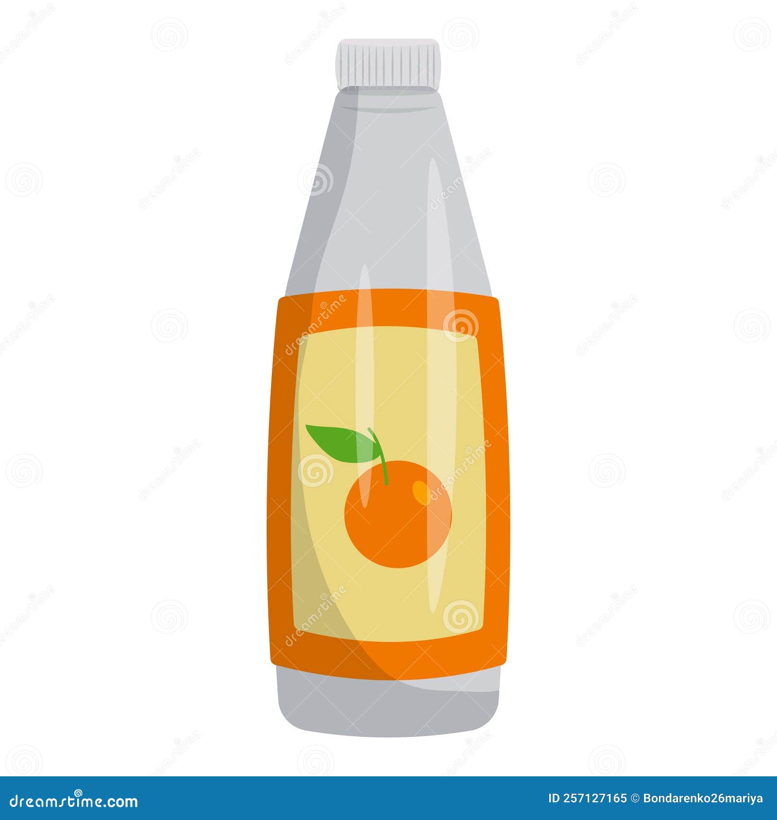 Orange Jam in a Bottle. Vector Stock Vector - Illustration of cute ...