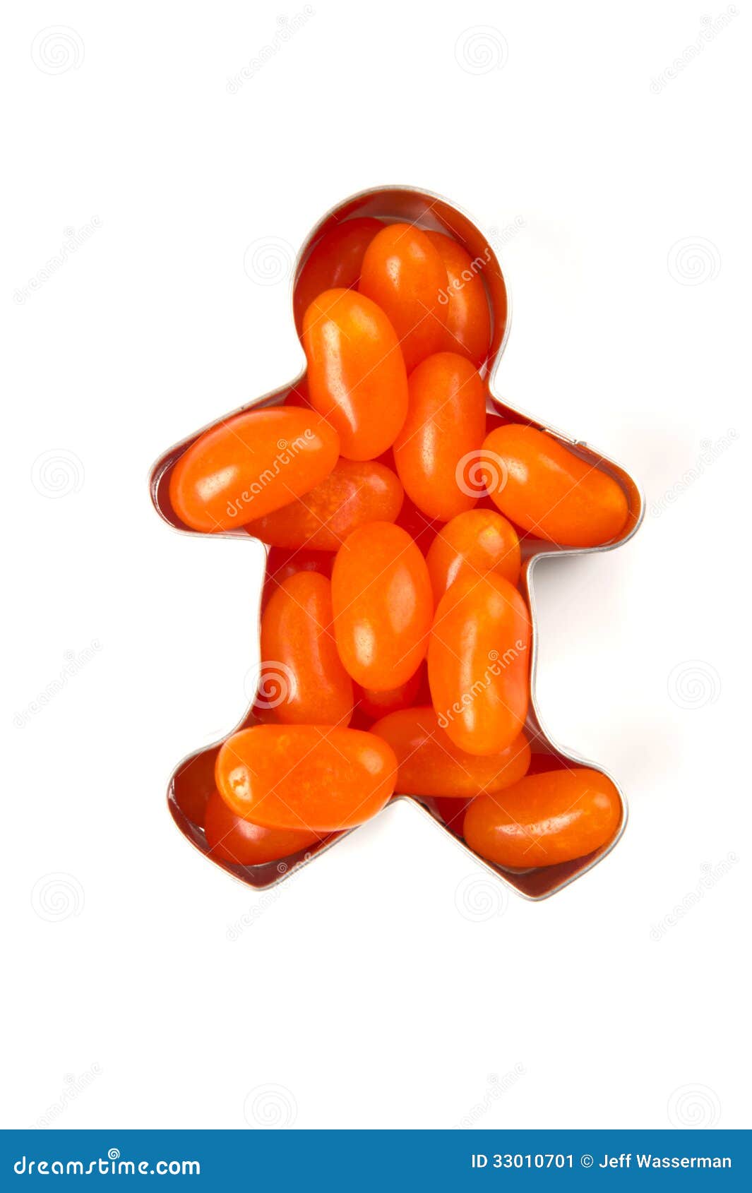 Orange Jelly Bean Man for Halloween Stock Image - Image of glucose ...