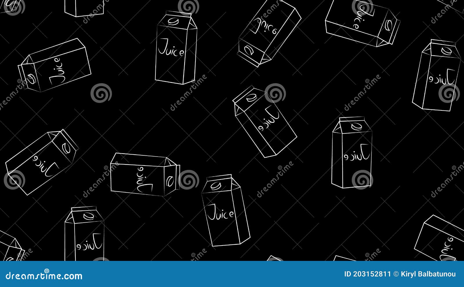 Orange Juice Box and Glass Pattern Stock Vector - Illustration of ...