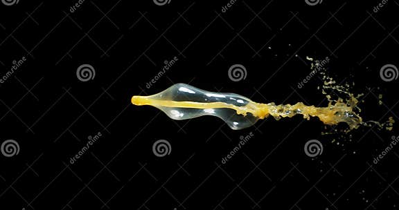 Orange Juice Exploding and Splashing on Black Background Stock Image ...