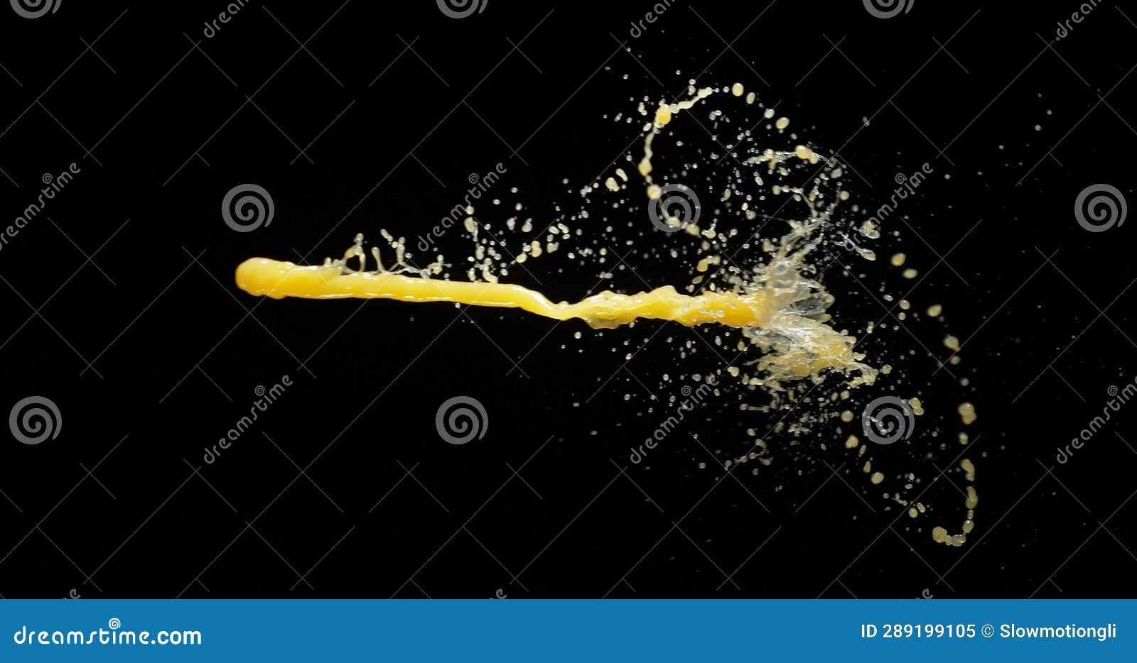 Orange Juice Exploding and Splashing on Black Background Stock Image ...