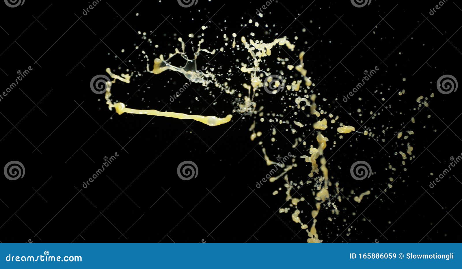 Orange Juice Exploding and Splashing on Black Background, Slow Motion ...