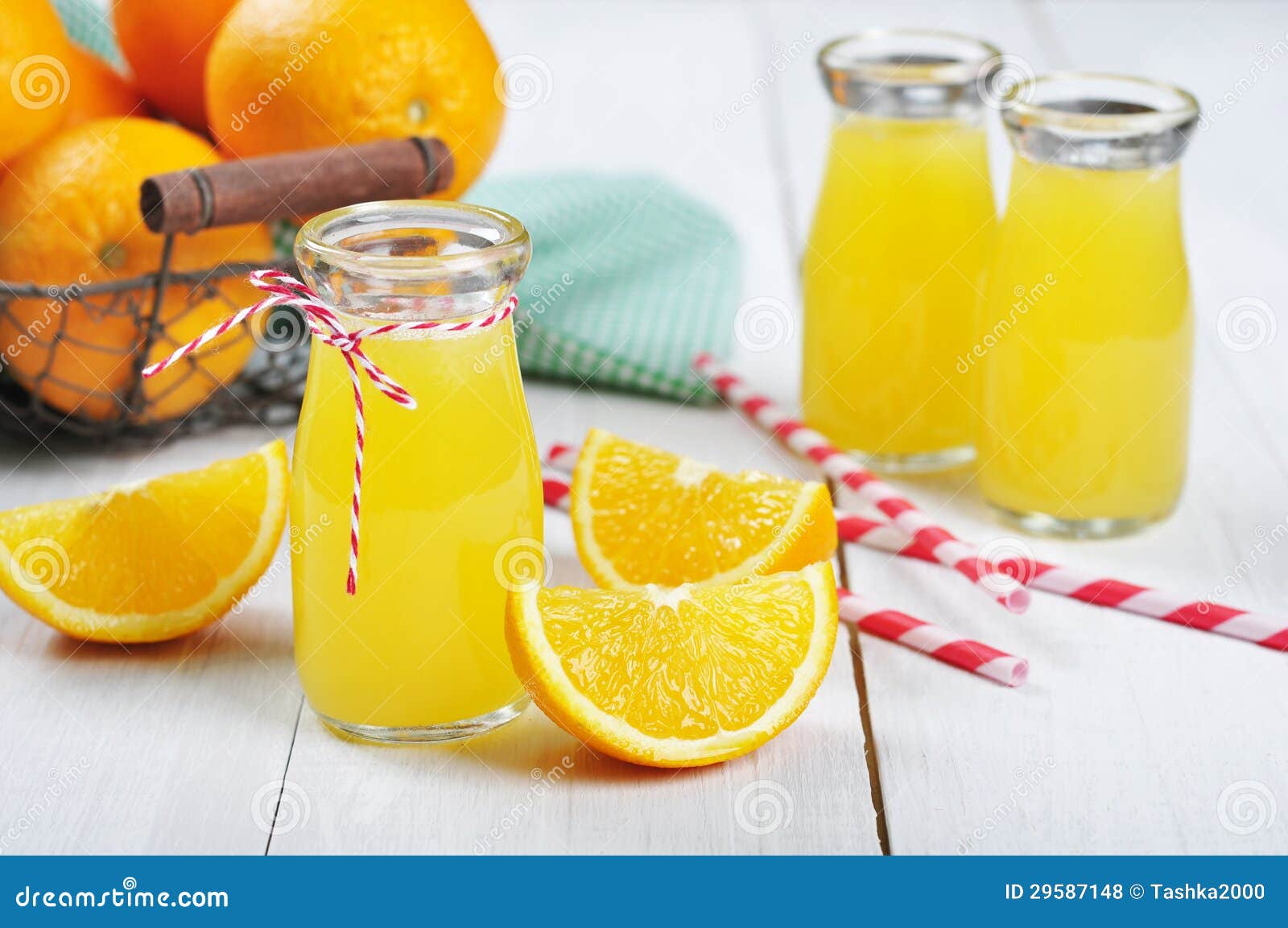 Orange juice in glass jars stock photo. Image of food - 29587148