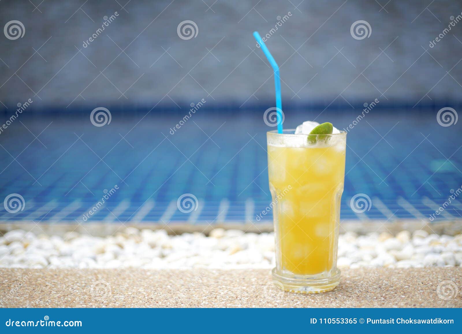 Orange Juice in Holiday with Swimming Pool Stock Image - Image of ...