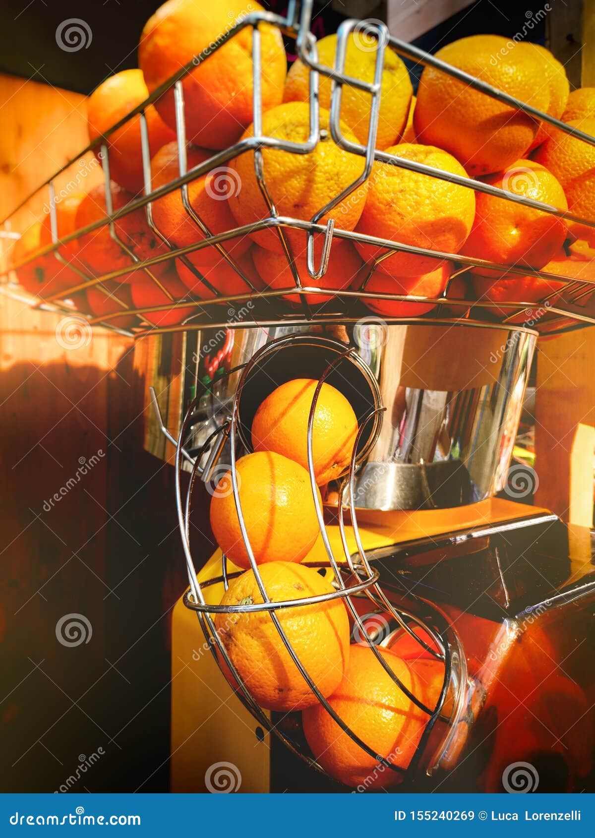 Orange Juice Machine Squeezer Industry Stock Image - Image of closeup ...