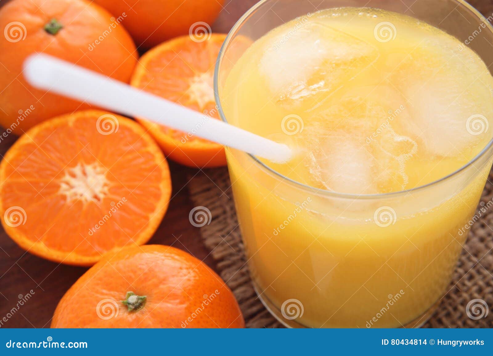 Orange Juice with Mandarin Orange Stock Photo - Image of food, juice ...