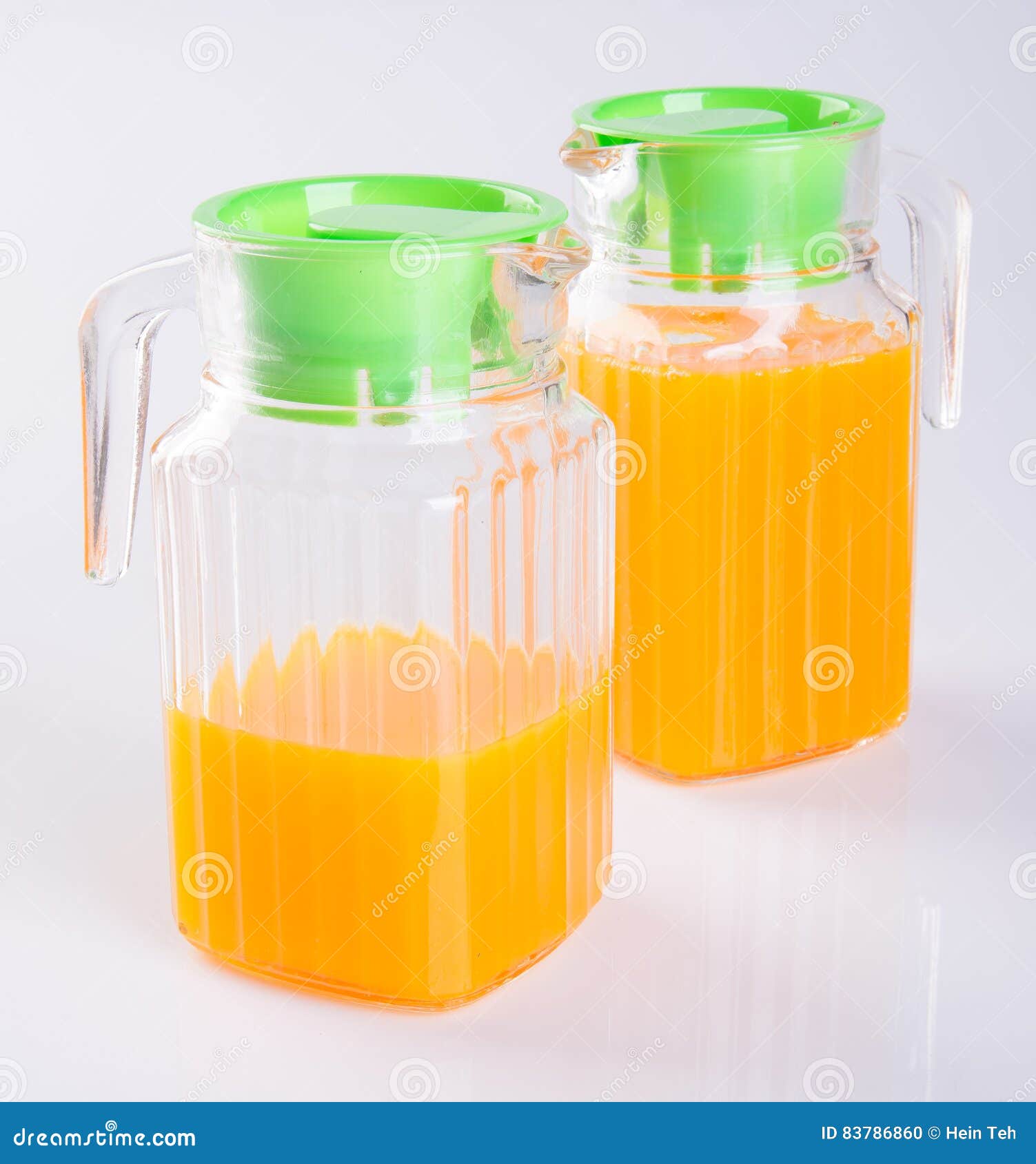 Orange Juice or Orange Juice in Jug on Background. Stock Photo - Image ...