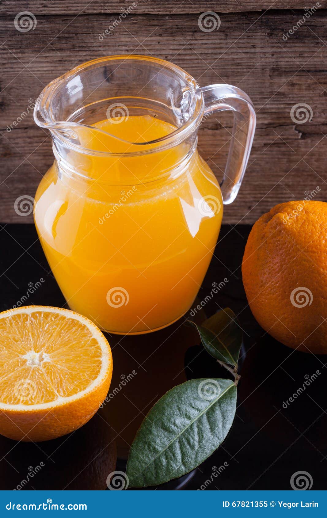 Orange Juice in the Pitcher Stock Image - Image of brochure, fruit ...