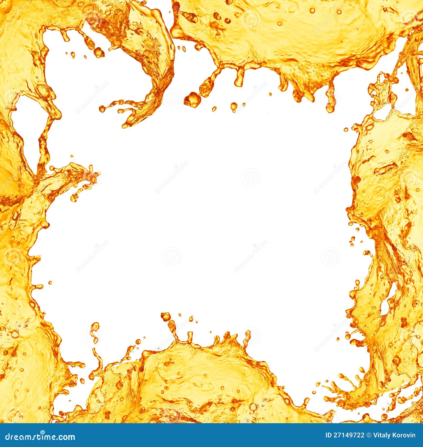 Orange juice splash frame stock photo. Image of juice - 27149722