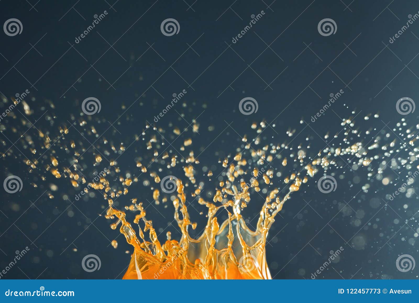 Orange Juice Splash Over Dark Background Stock Image - Image of healthy ...