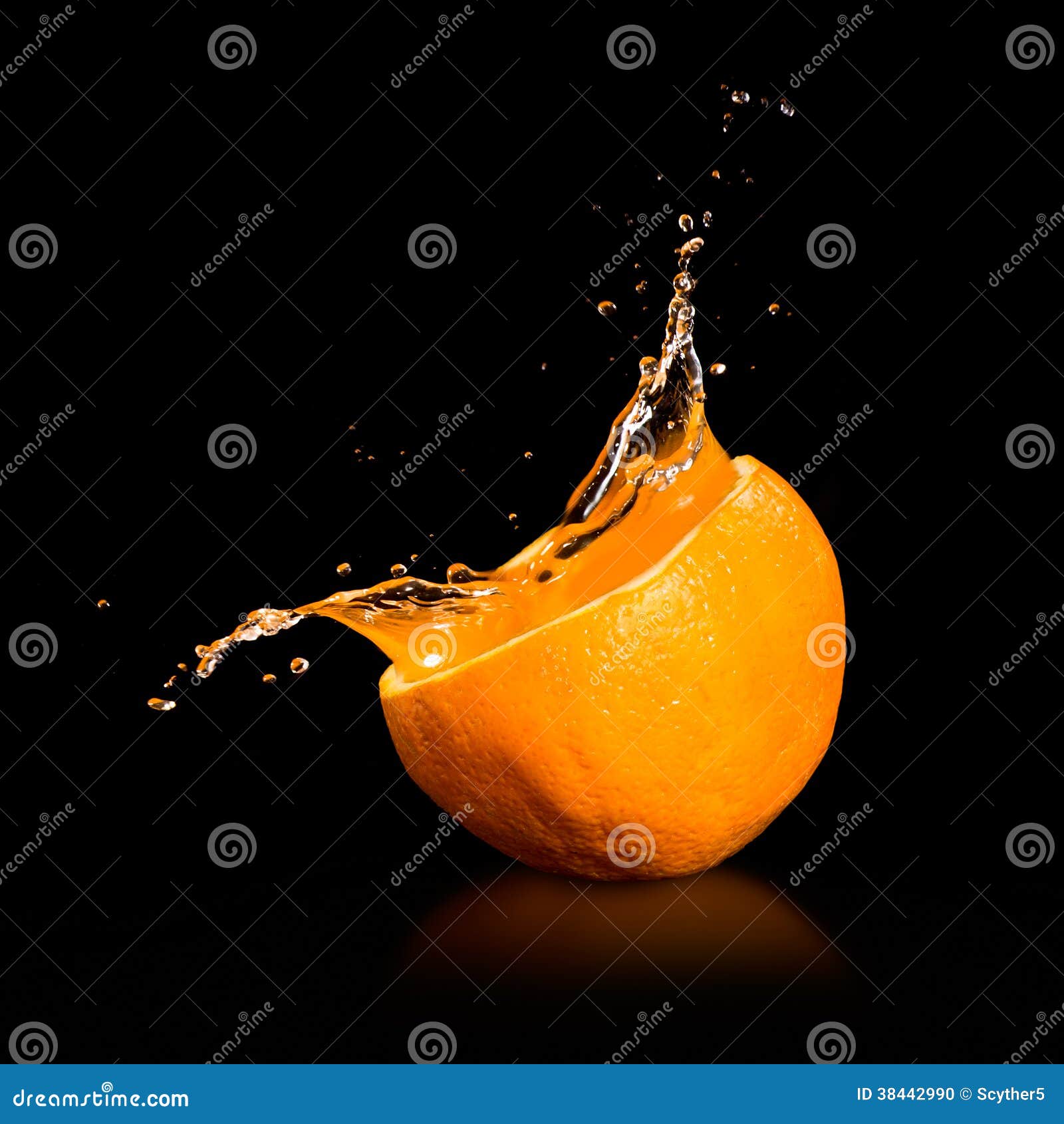 Orange juice splashing stock photo. Image of beverage - 38442990