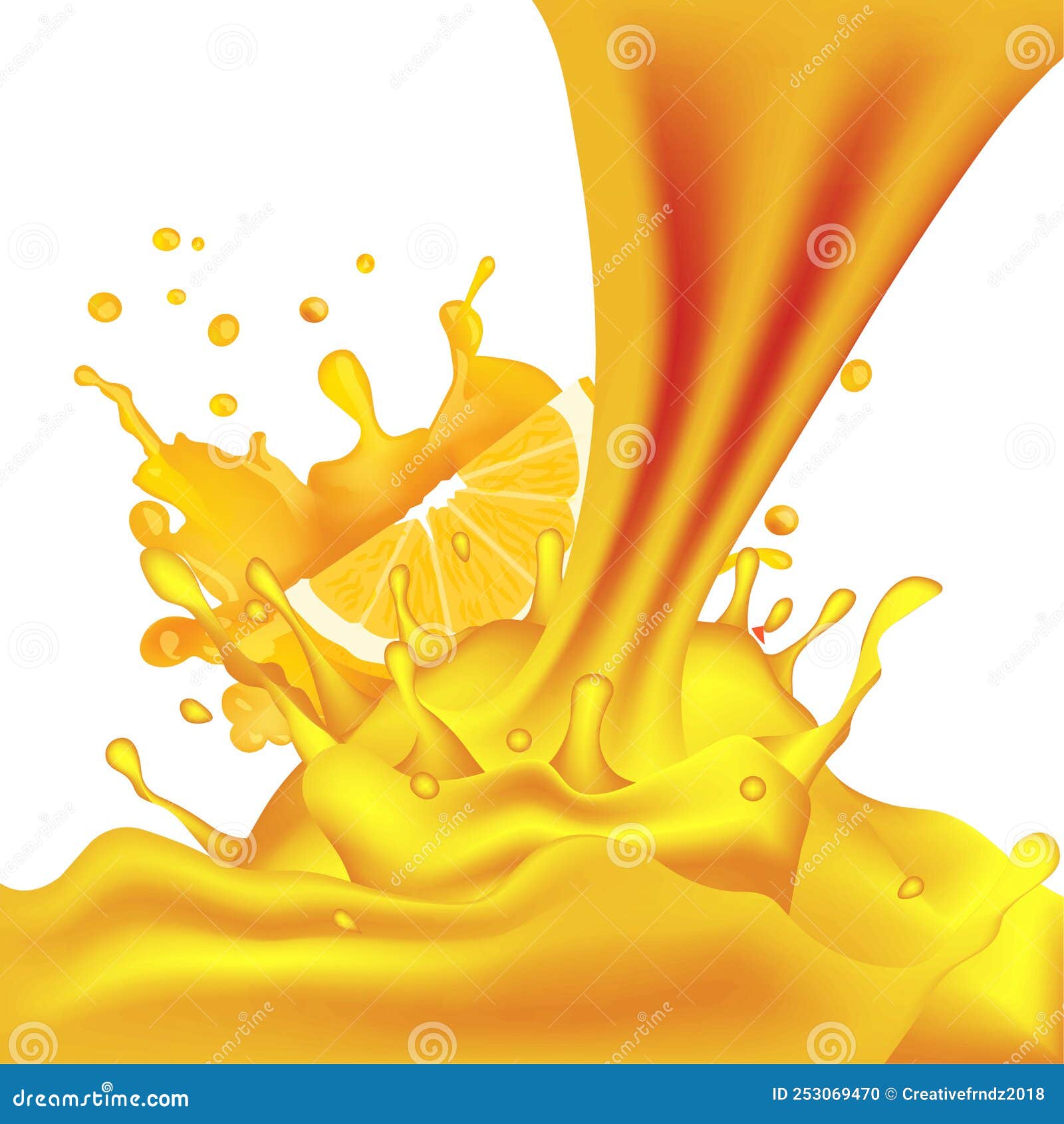 Orange Jus Splash Art Vectoriel Illustration de Vecteur - Illustration ...