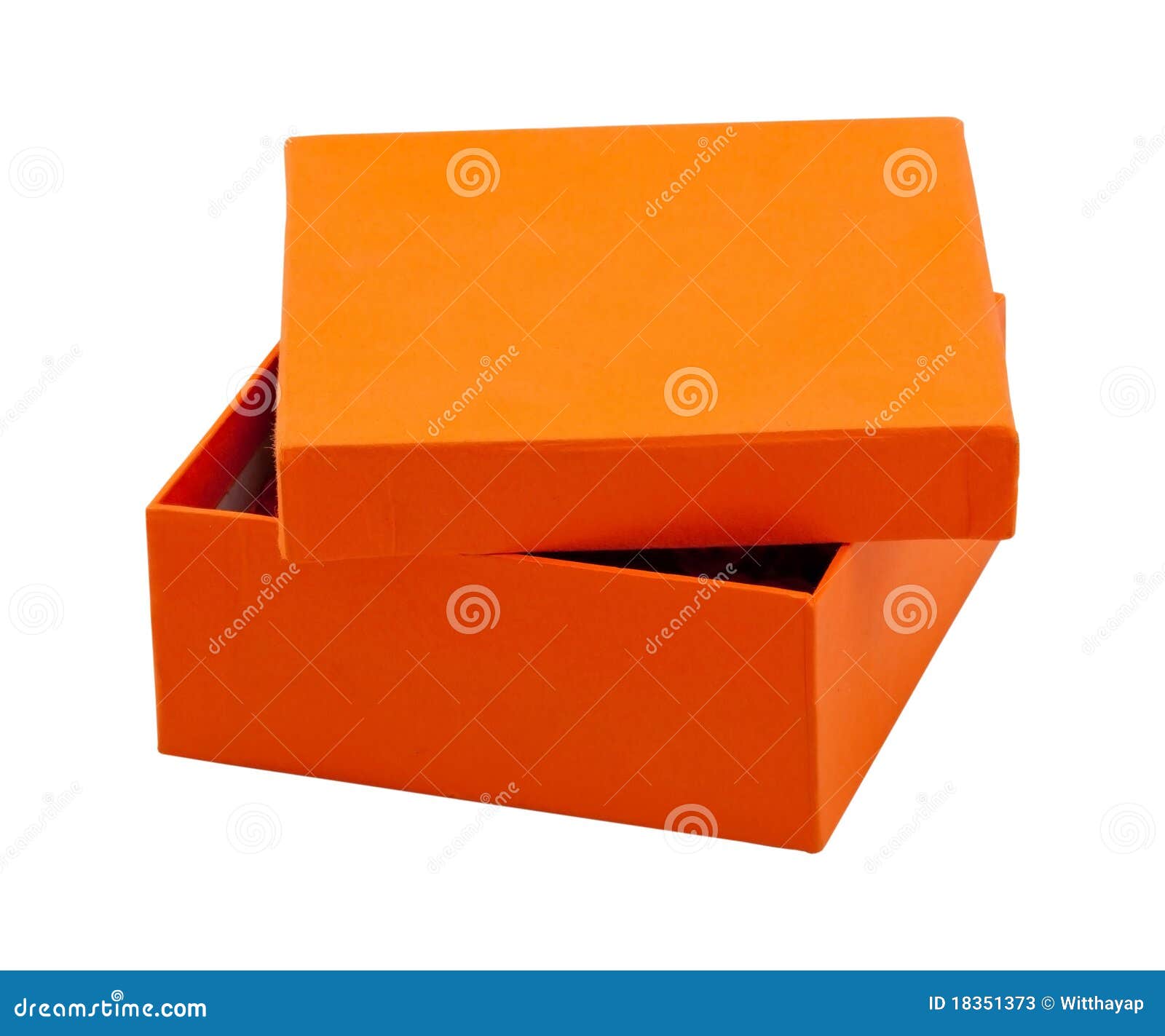Orange Kasten stockbild. Bild von behälter, satz, pappe - 18351373
