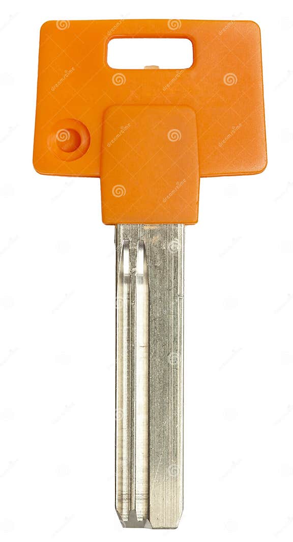 Isolated Orange Key stock image. Image of real, shot - 29802233