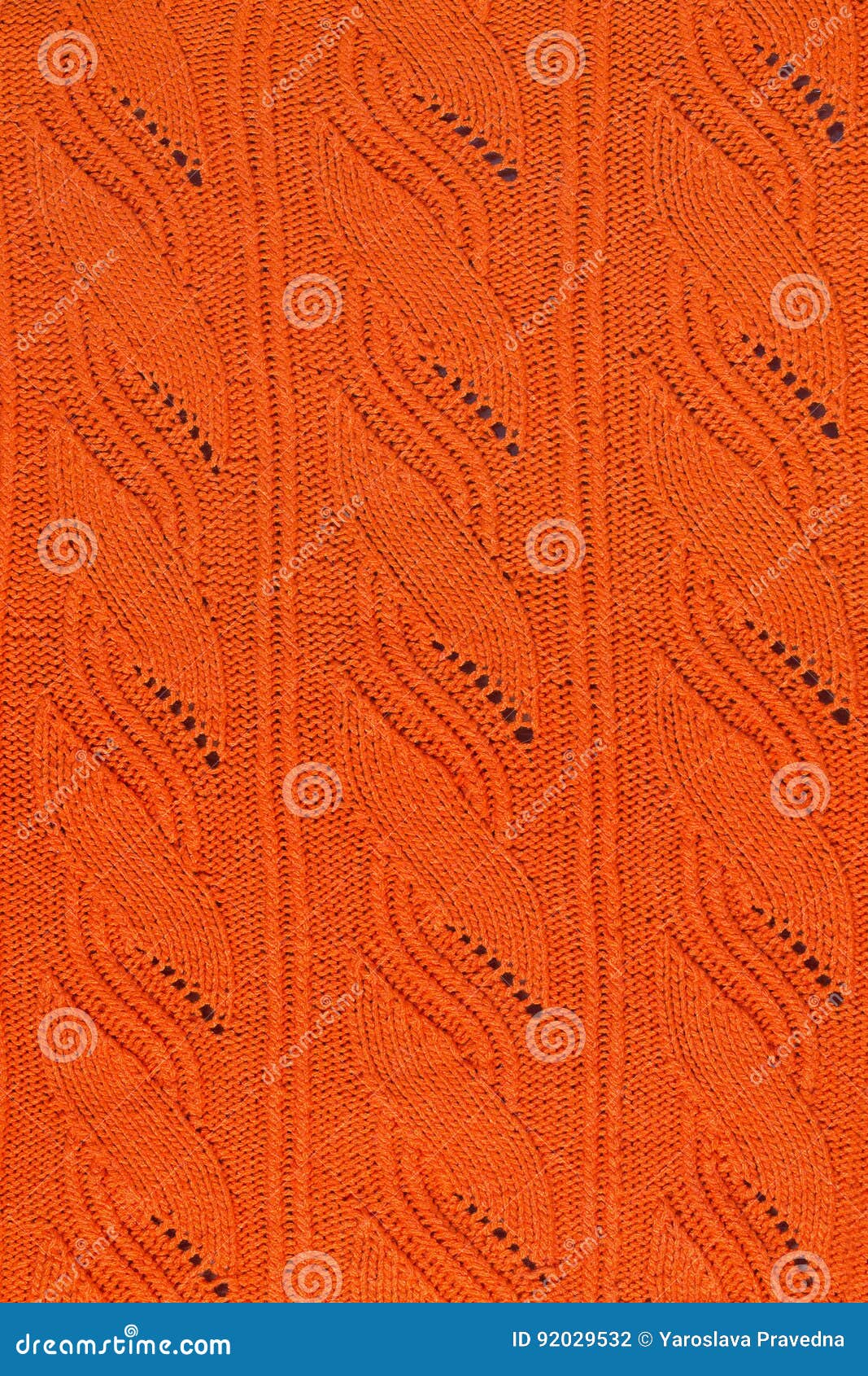 Orange knitted pattern stock photo. Image of structure - 92029532