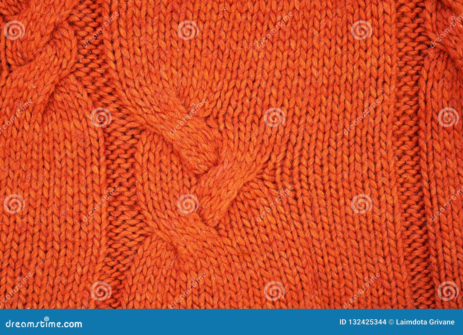 Red Knitted Texture with a Relief Pattern. Handmade Knitwear ...