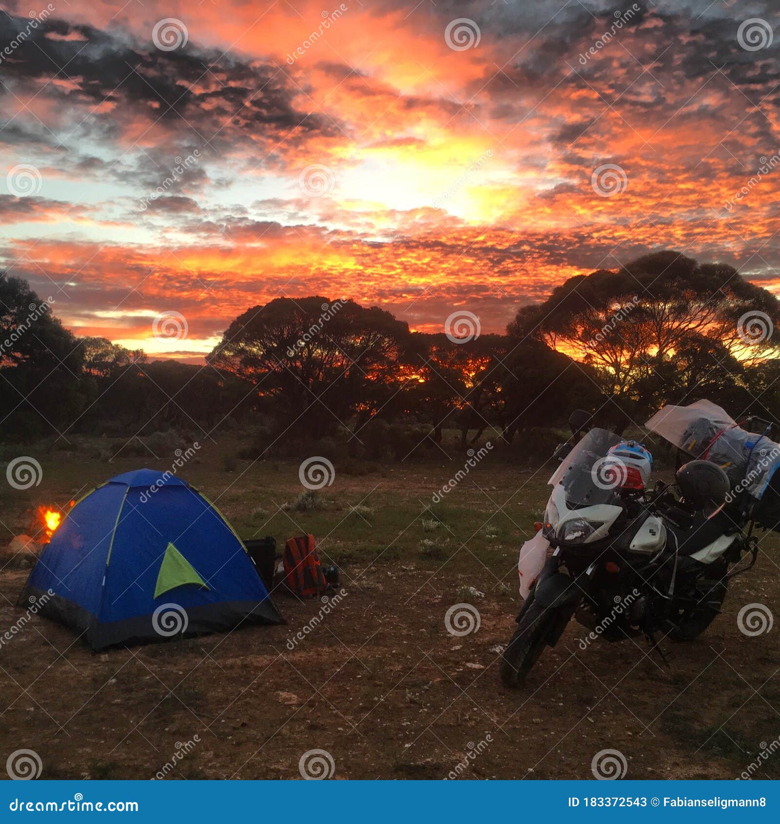 Orange Landscape Sunset Around Australia Editorial Stock Photo - Image ...
