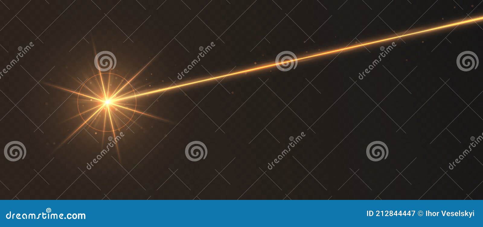 Orange Laser Beam Light Effect Isolated on Transparent Background Stock ...