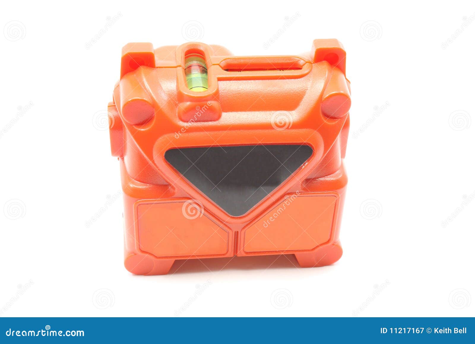 Orange laser level stock image. Image of instrument, laser - 11217167
