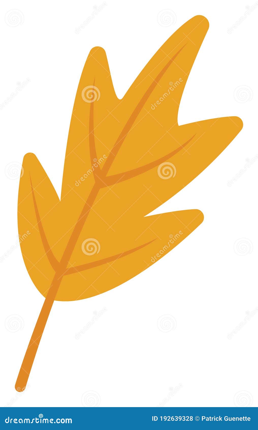 Orange Leaf, Illustration, Vector Stock Vector - Illustration of season ...