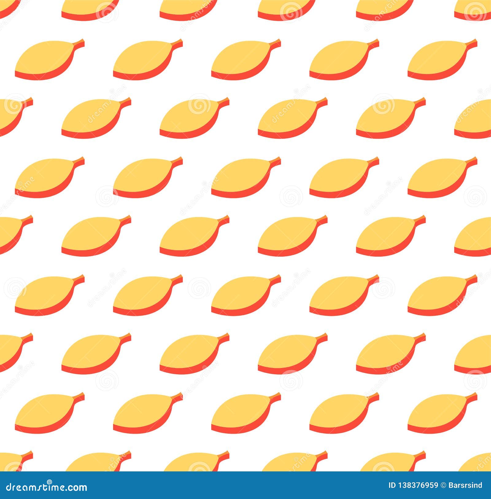 Orange Leaves Seamless Color Vector Pattern Stock Illustration ...