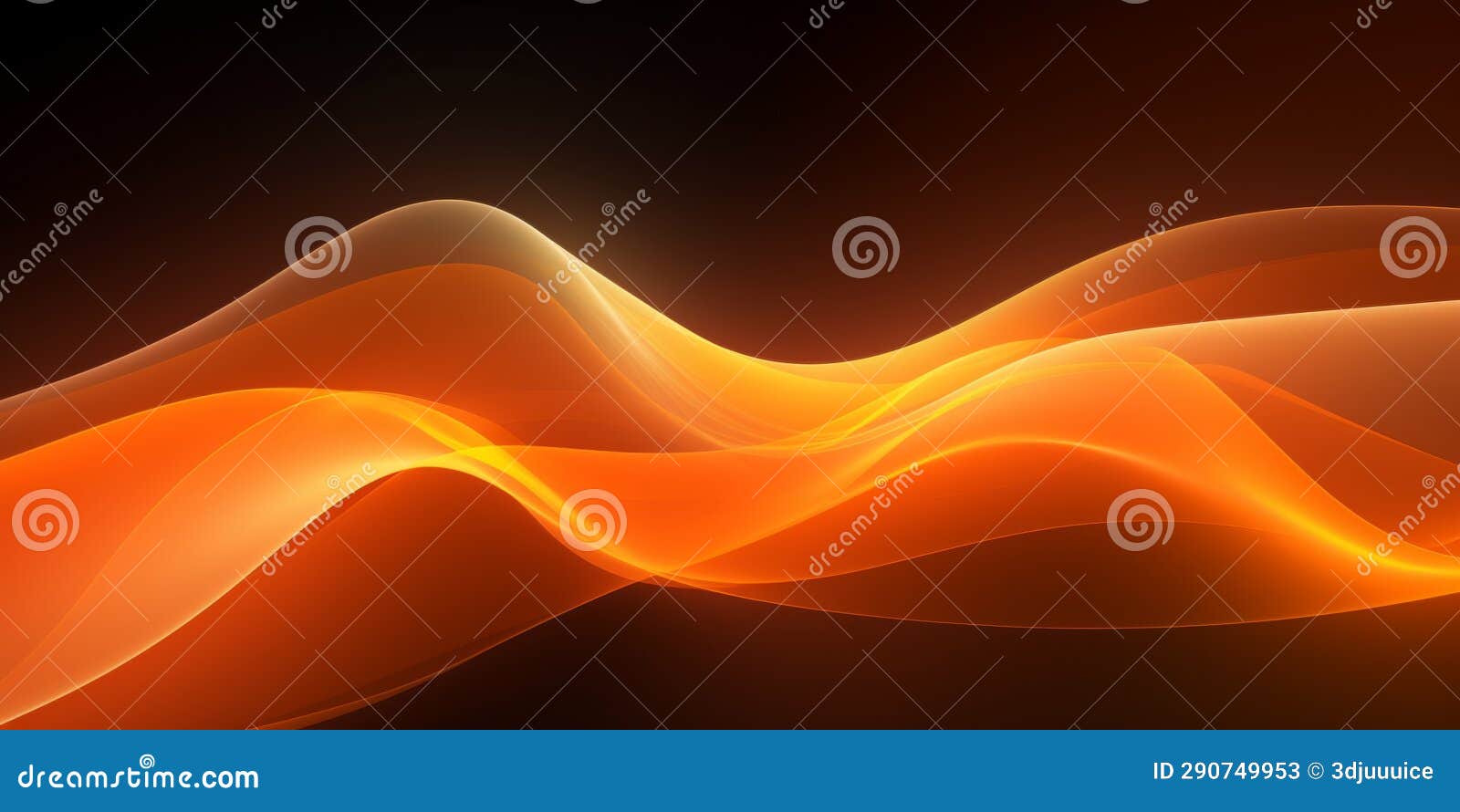 Orange LED Creative Abstract Wavy Texture. Stock Illustration ...