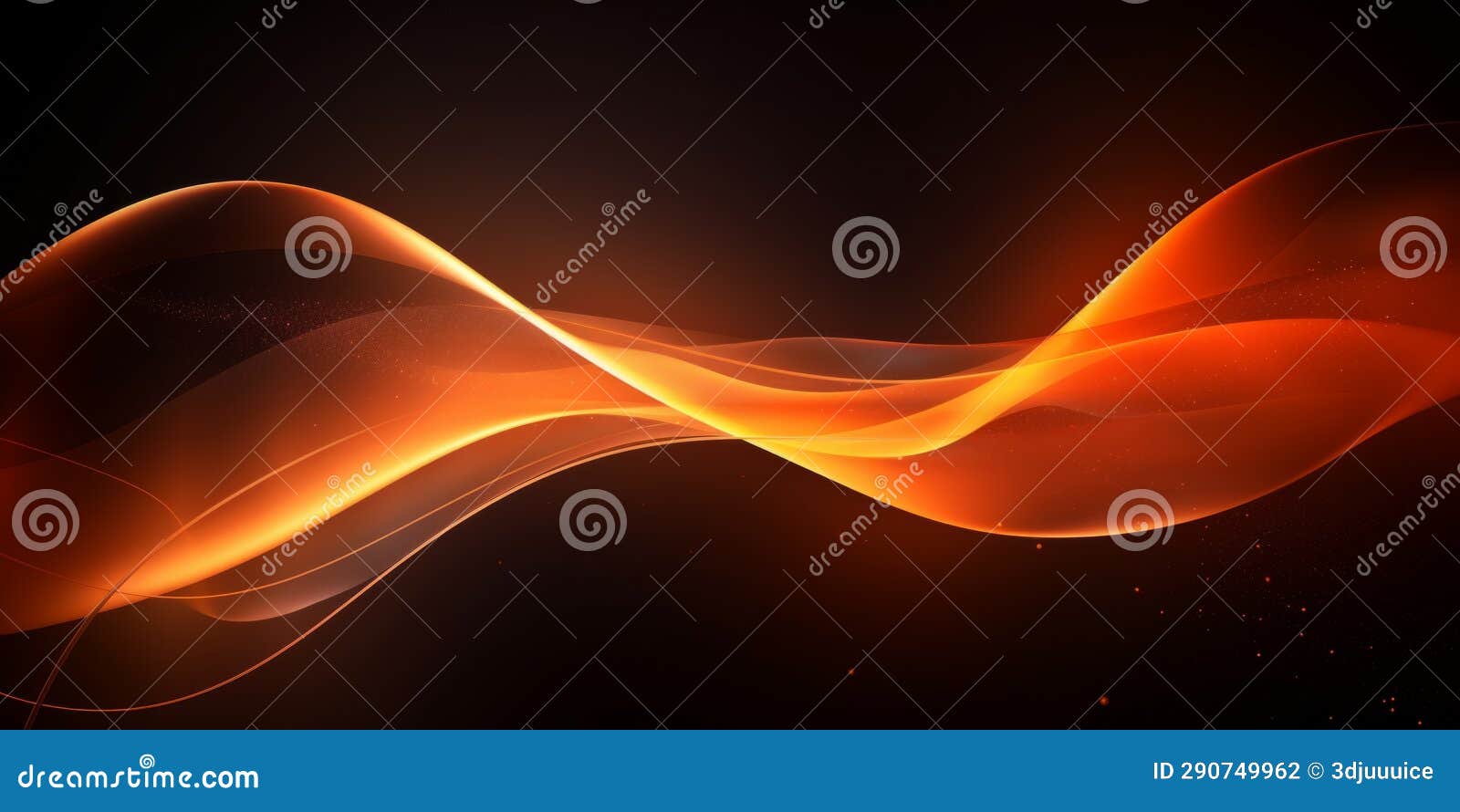 Orange LED Creative Abstract Wavy Texture. Stock Illustration ...
